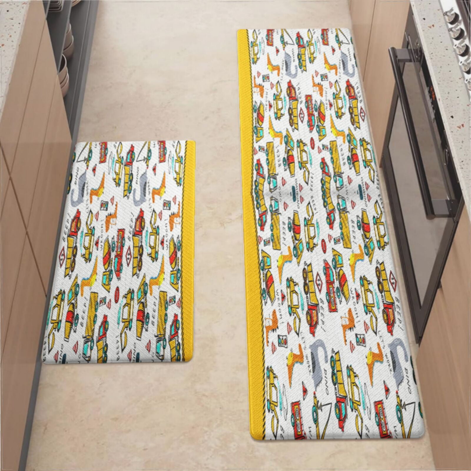 Anti Fatigue Cushioned Kitchen Mats For Floor, Waterproof Non Slip ...