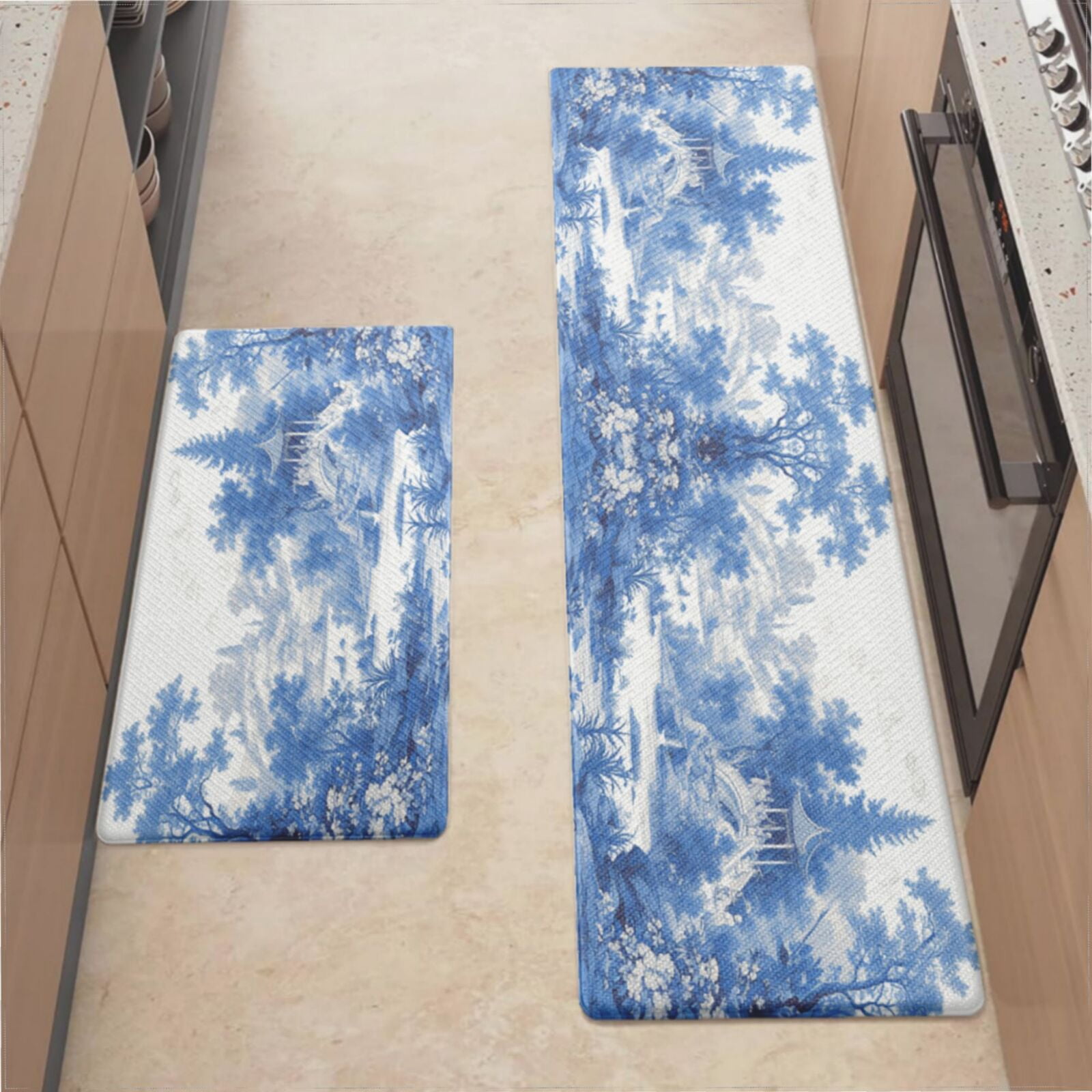 Anti Fatigue Cushioned Kitchen Mats For Floor, Waterproof Non Slip ...