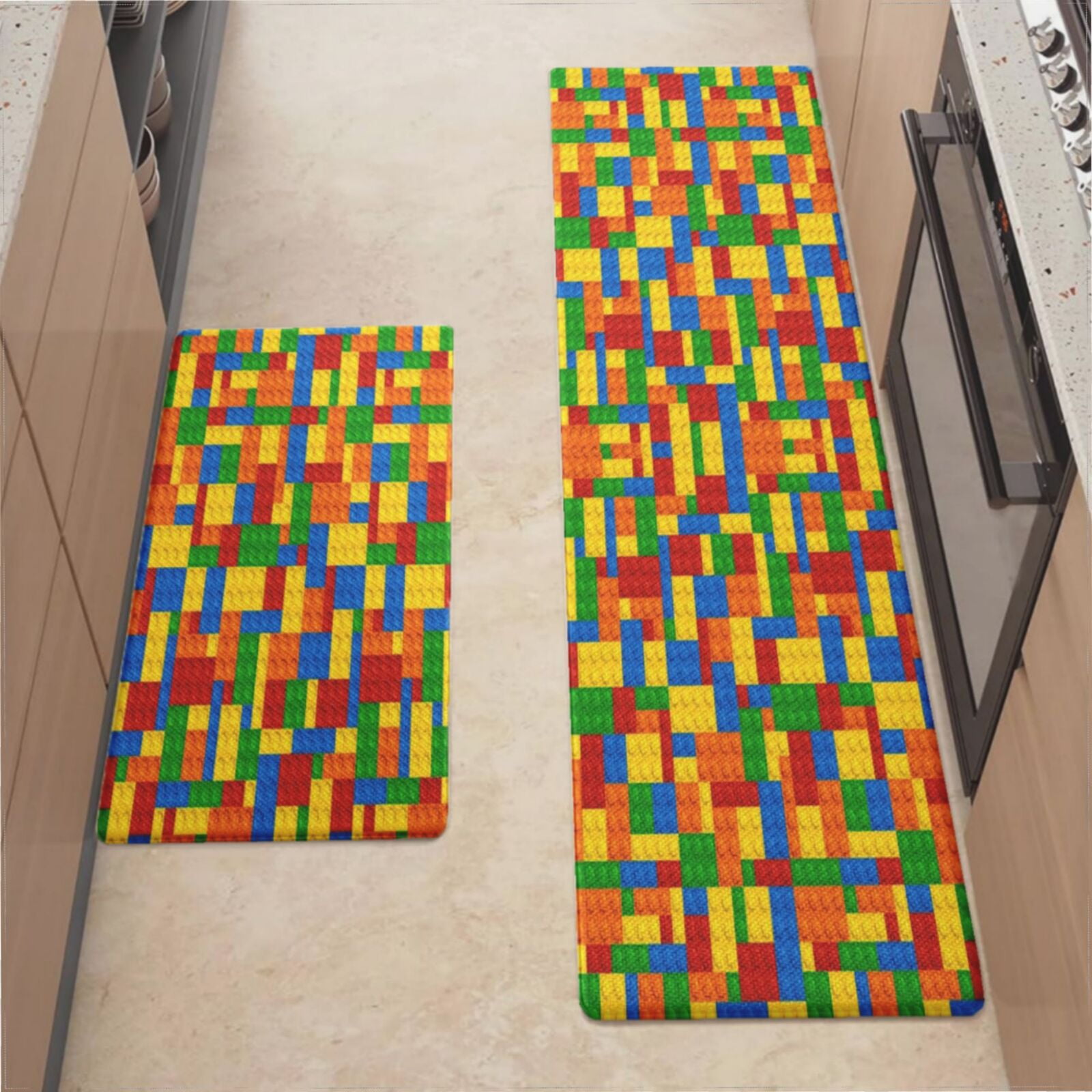 Anti Fatigue Cushioned Kitchen Mats For Floor, Waterproof Non Slip ...