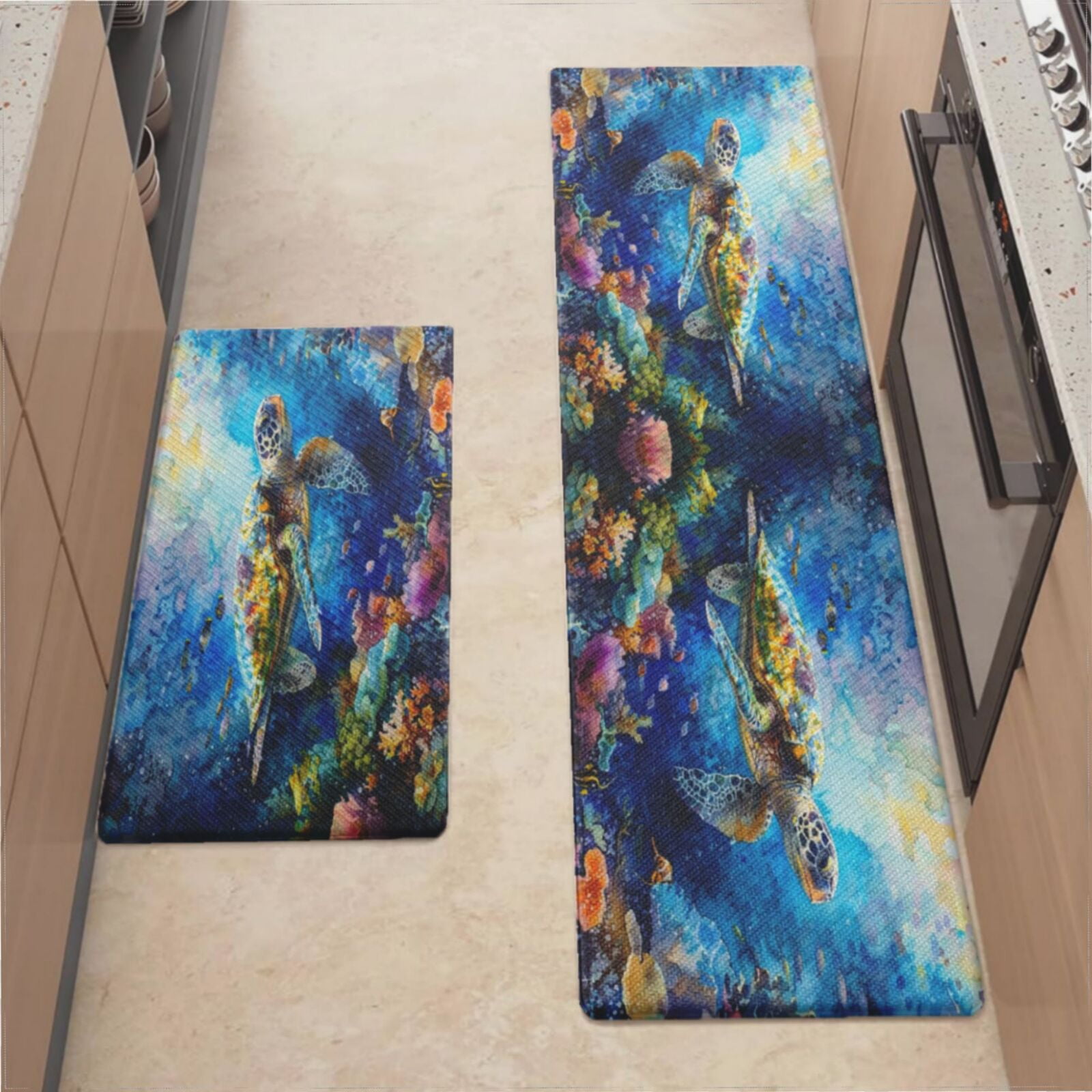 Anti Fatigue Cushioned Kitchen Mats For Floor, Waterproof Non Slip ...