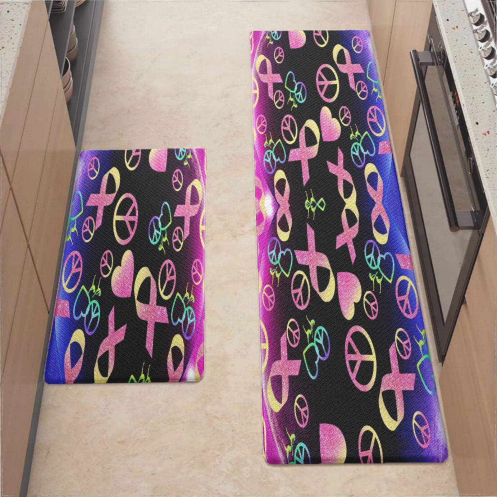 Anti Fatigue Cushioned Kitchen Mats For Floor, Waterproof Non Slip ...