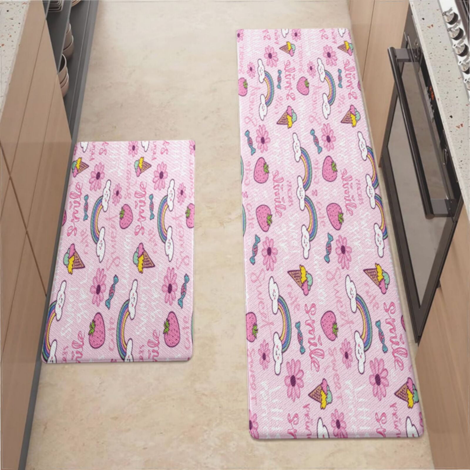 Anti Fatigue Cushioned Kitchen Mats For Floor, Waterproof Non Slip ...