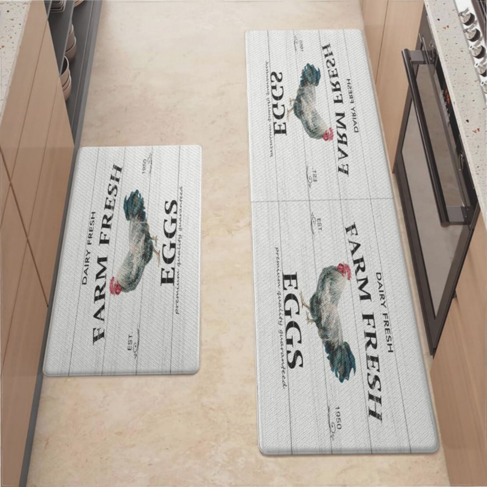 Anti Fatigue Cushioned Kitchen Mats For Floor, Waterproof Non Slip ...