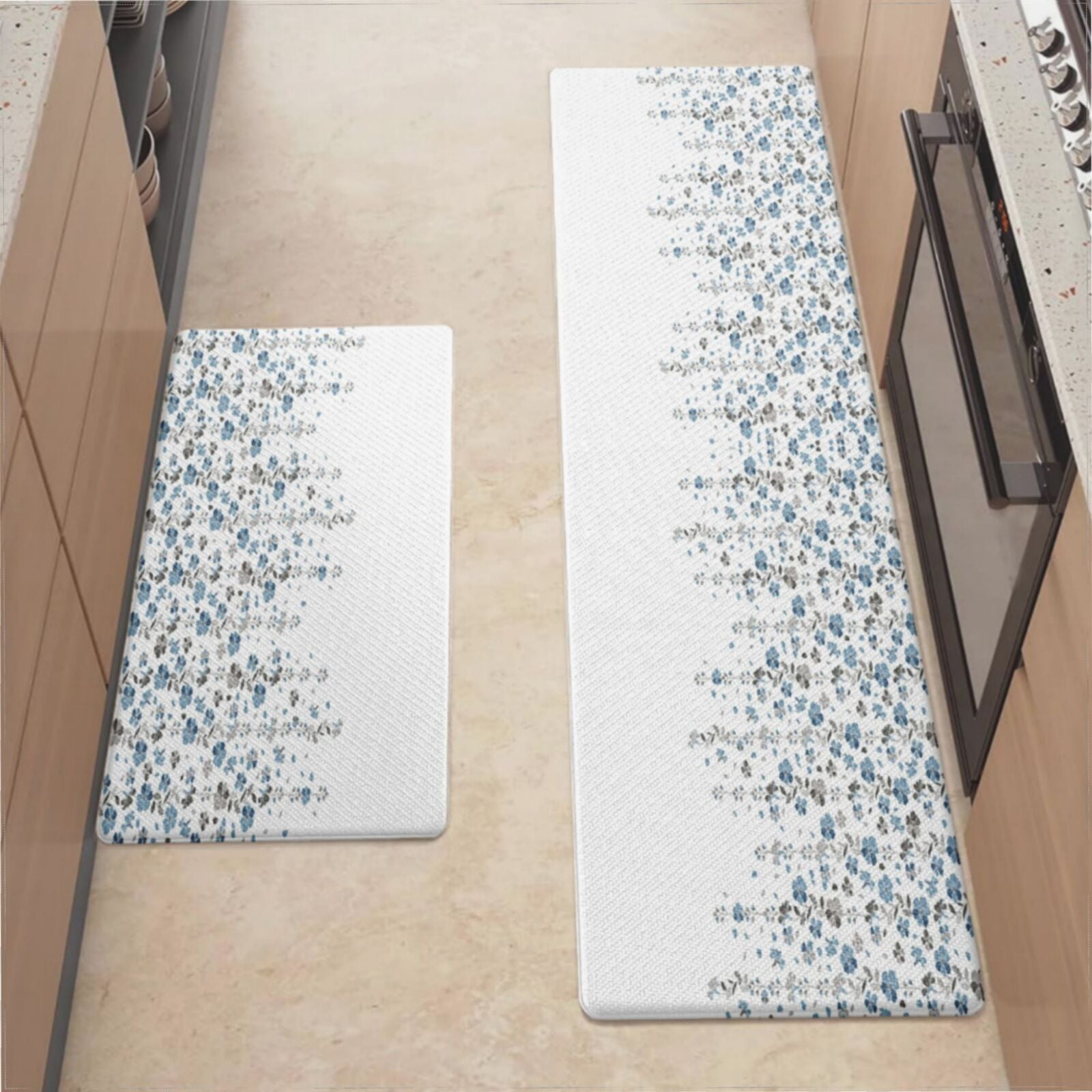 Anti Fatigue Cushioned Kitchen Mats For Floor, Waterproof Non Slip ...