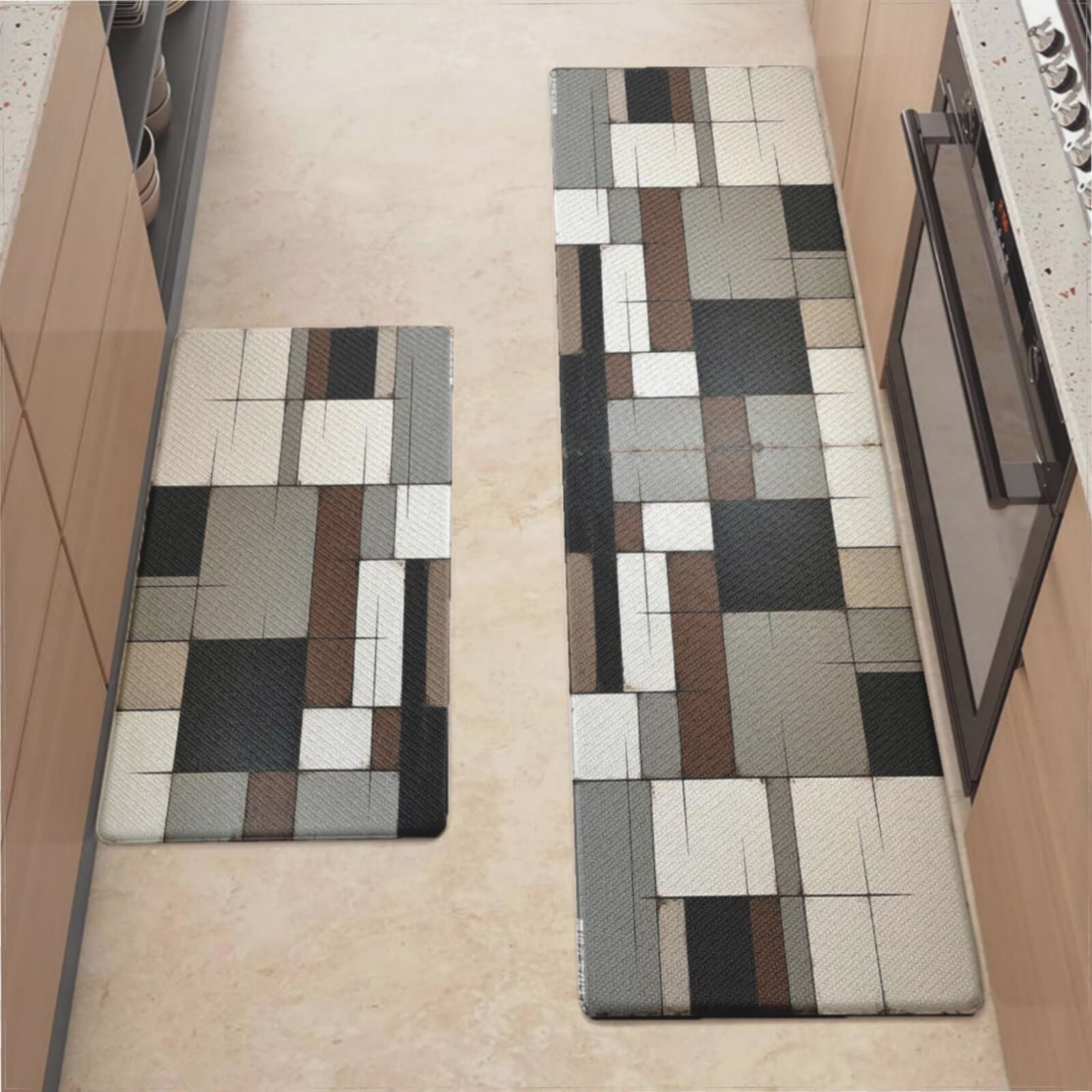 Anti Fatigue Cushioned Kitchen Mats For Floor, Waterproof Non Slip ...