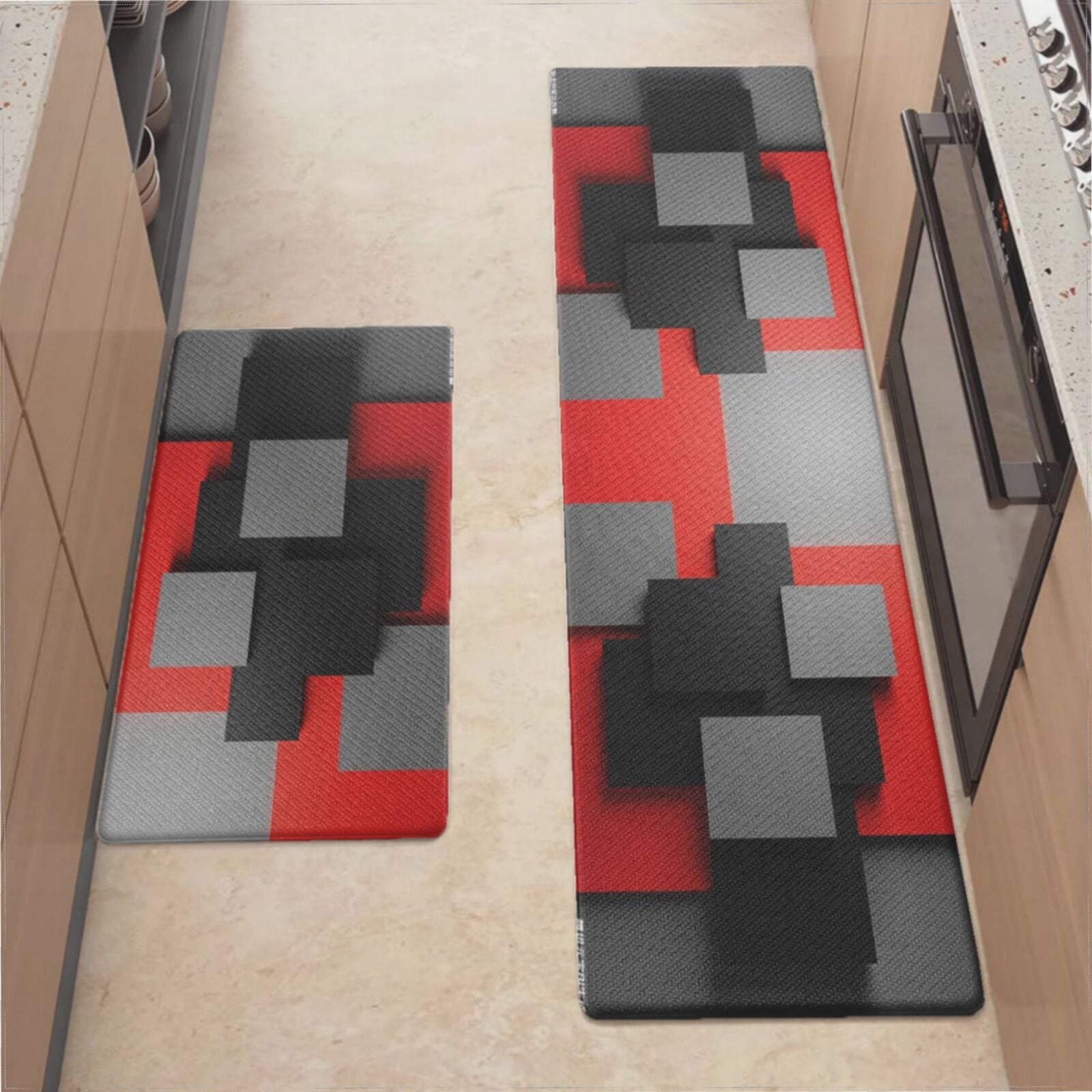 Anti Fatigue Cushioned Kitchen Mats For Floor, Waterproof Non Slip ...