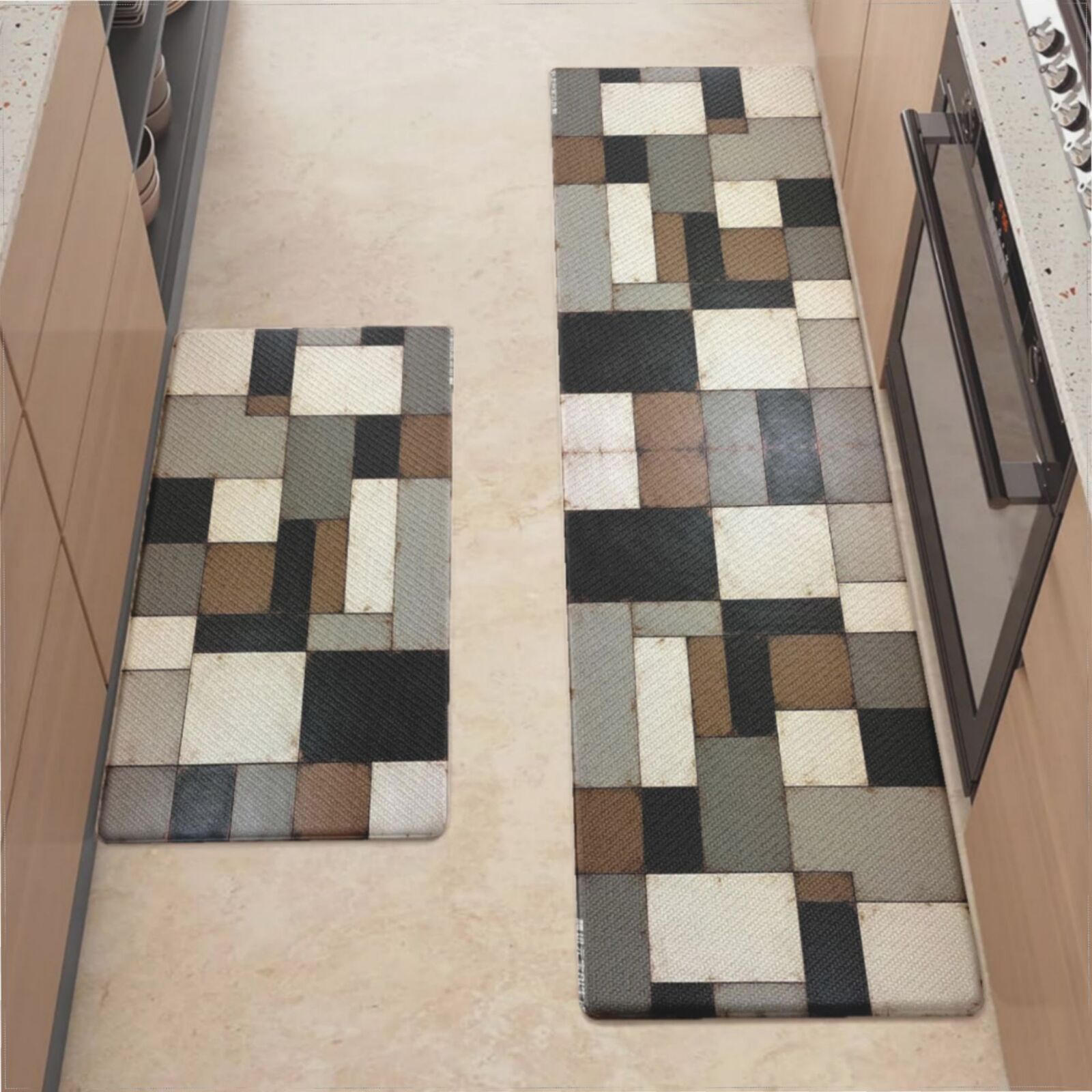 Anti Fatigue Cushioned Kitchen Mats For Floor, Waterproof Non Slip ...