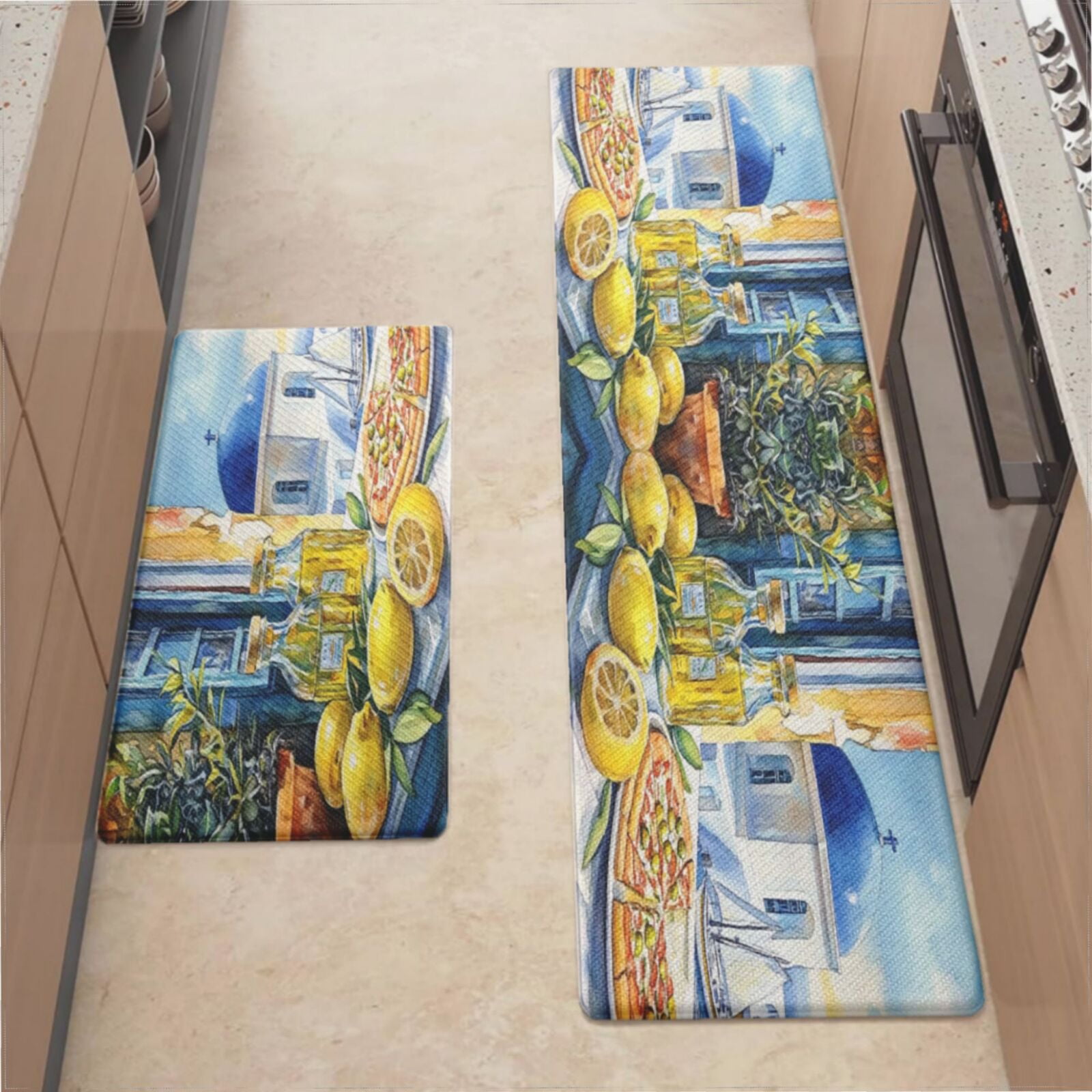 Anti Fatigue Cushioned Kitchen Mats For Floor, Waterproof Non Slip ...