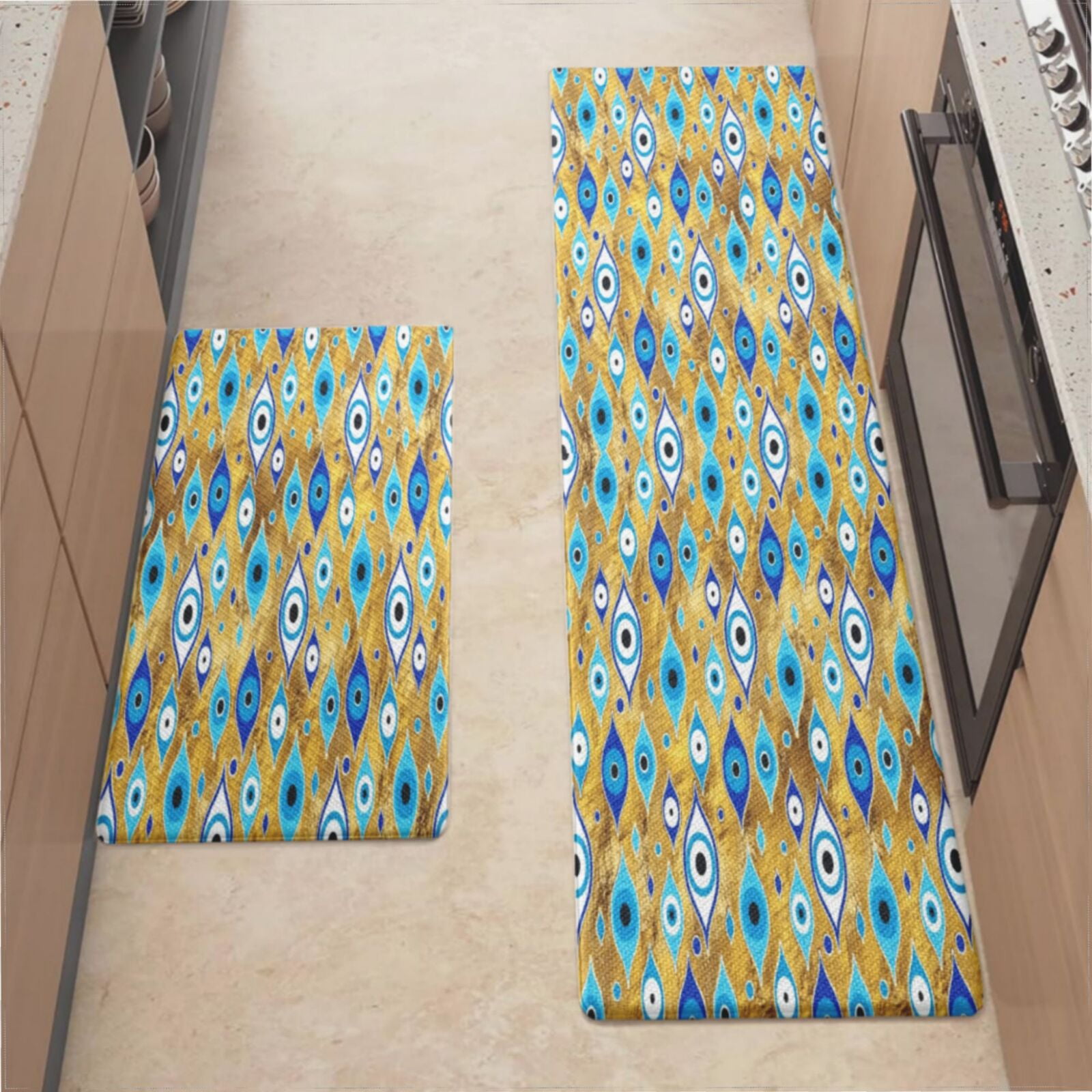 Anti Fatigue Cushioned Kitchen Mats For Floor, Waterproof Non Slip ...