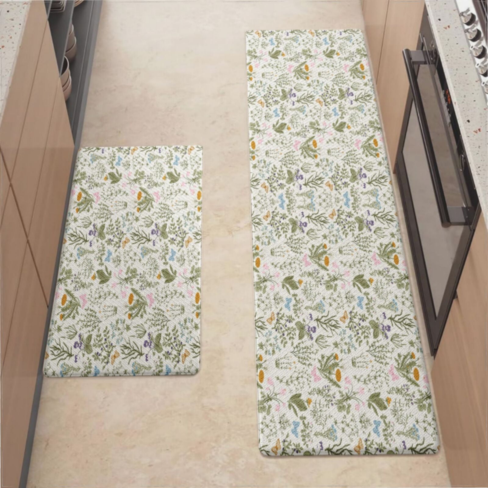 Anti Fatigue Cushioned Kitchen Mats For Floor, Waterproof Non Slip ...