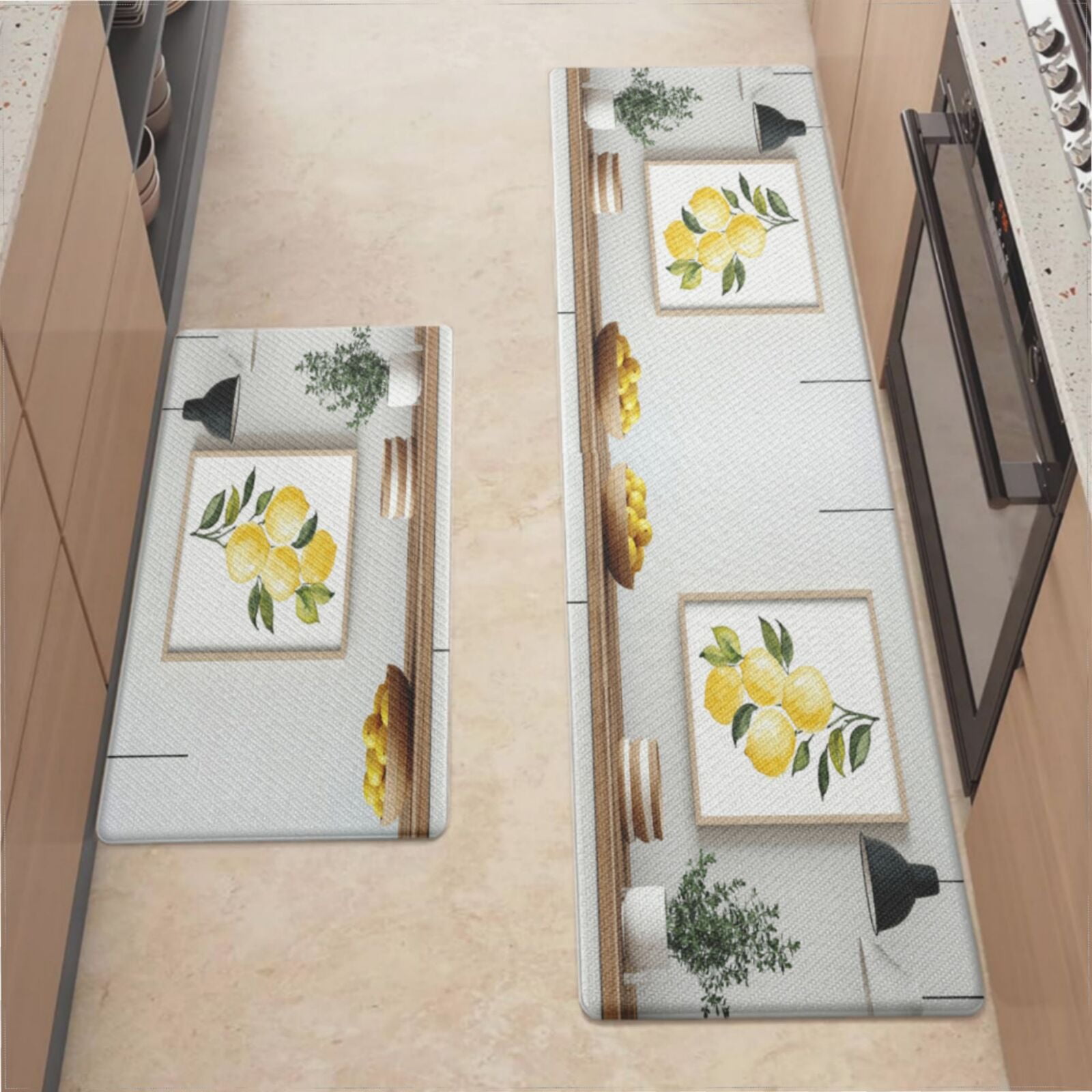 Anti Fatigue Cushioned Kitchen Mats For Floor, Waterproof Non Slip ...