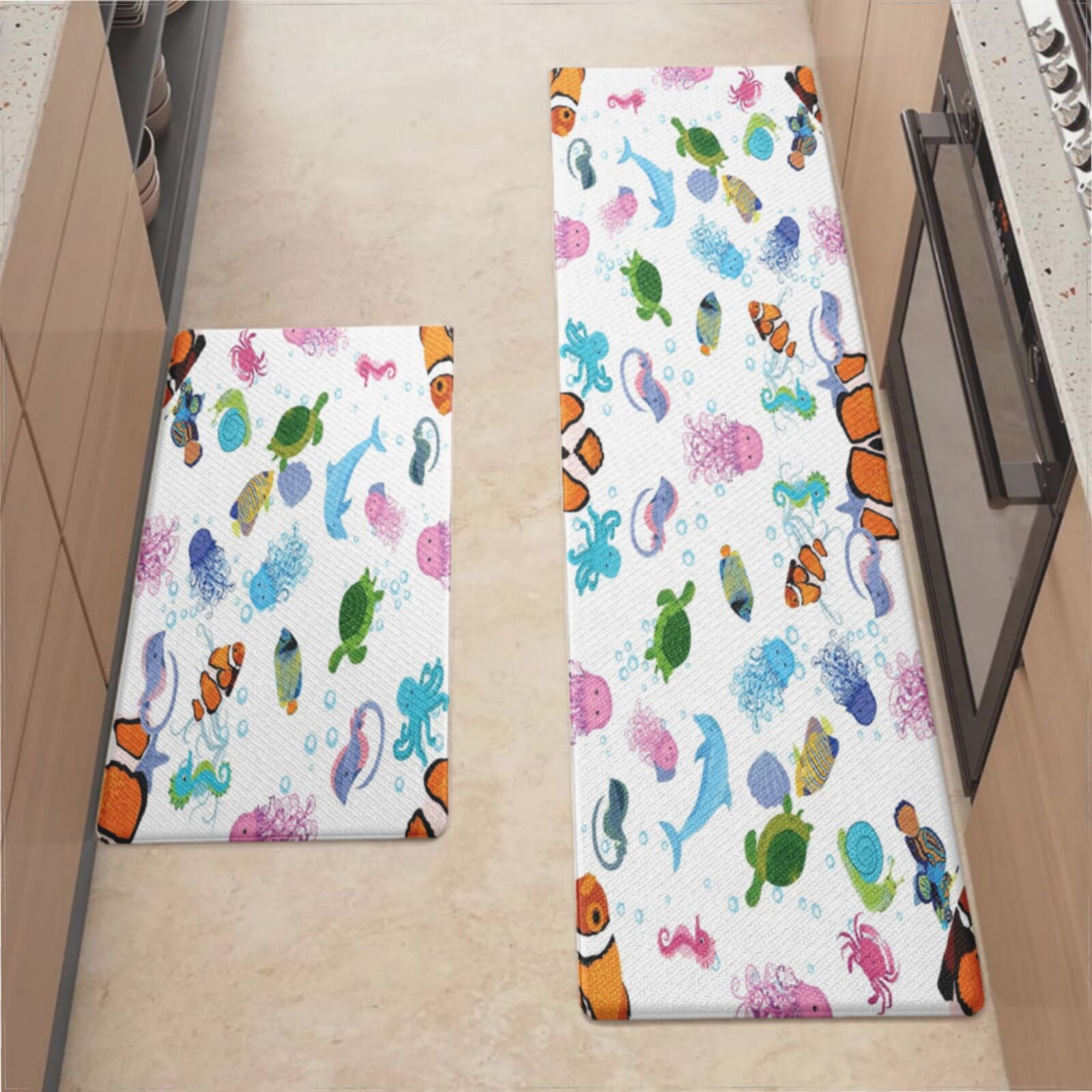 Anti Fatigue Cushioned Kitchen Mats For Floor, Waterproof Non Slip ...