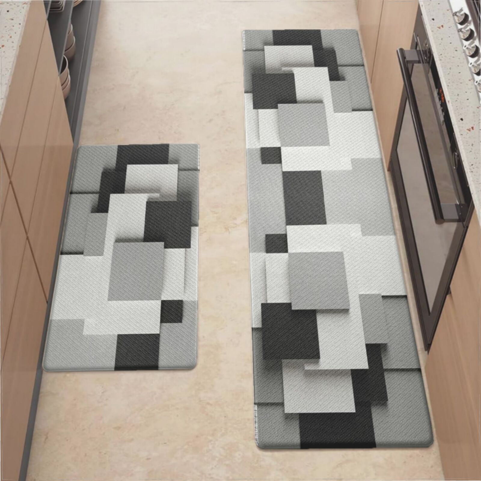 Anti Fatigue Cushioned Kitchen Mats For Floor, Waterproof Non Slip ...