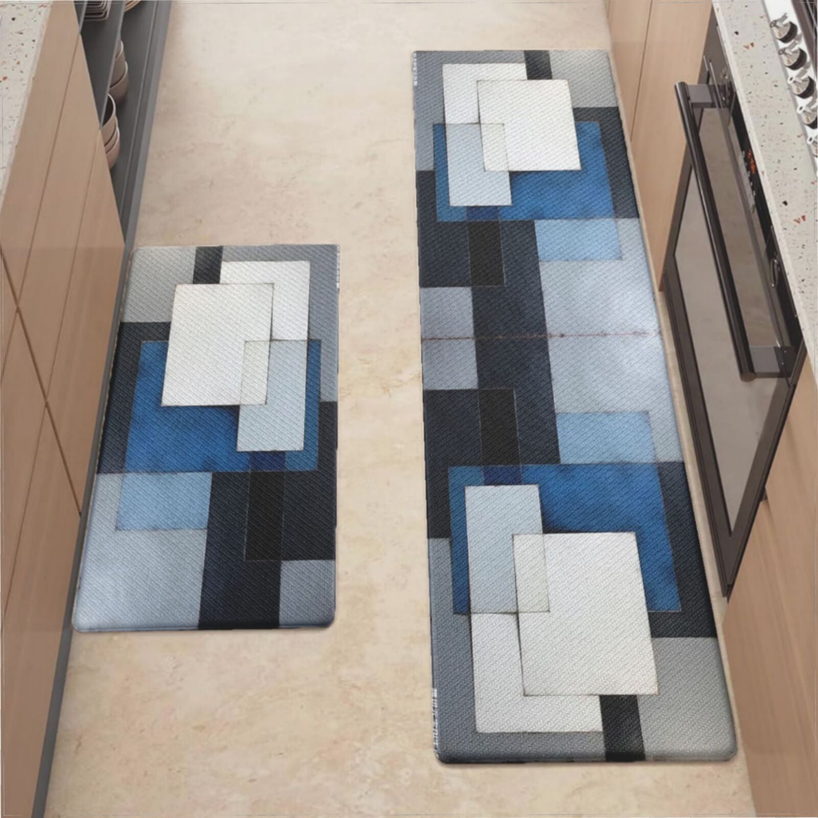 Anti Fatigue Cushioned Kitchen Mats For Floor, Waterproof Non Slip ...