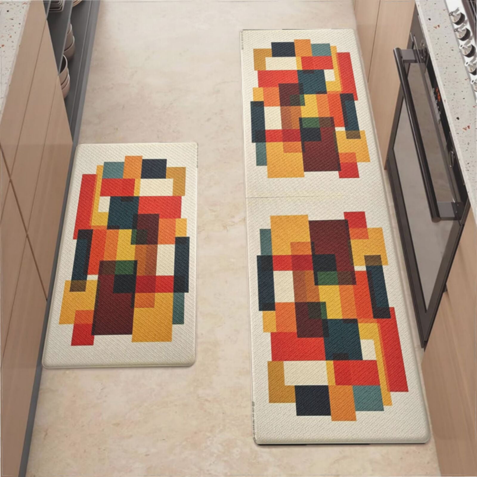 Anti Fatigue Cushioned Kitchen Mats For Floor, Waterproof Non Slip ...