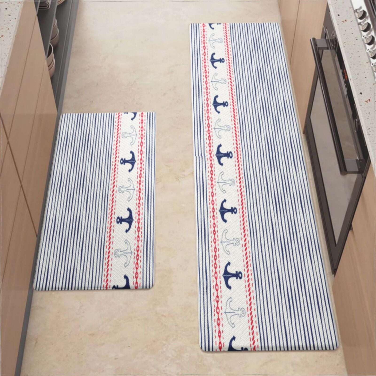 Anti Fatigue Cushioned Kitchen Mats For Floor, Waterproof Non Slip ...