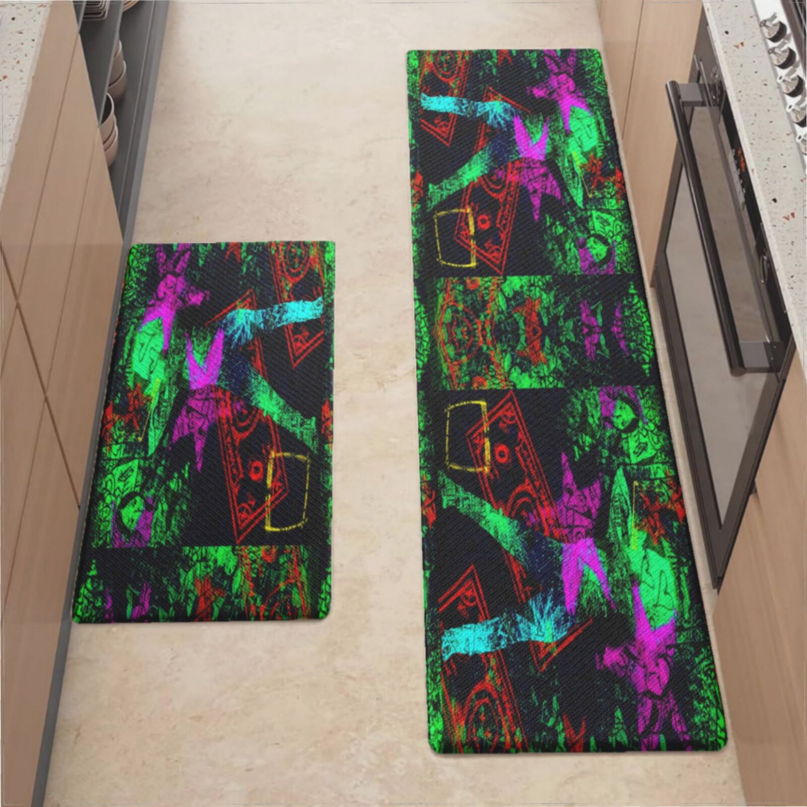 Anti Fatigue Cushioned Kitchen Mats For Floor, Waterproof Non Slip ...
