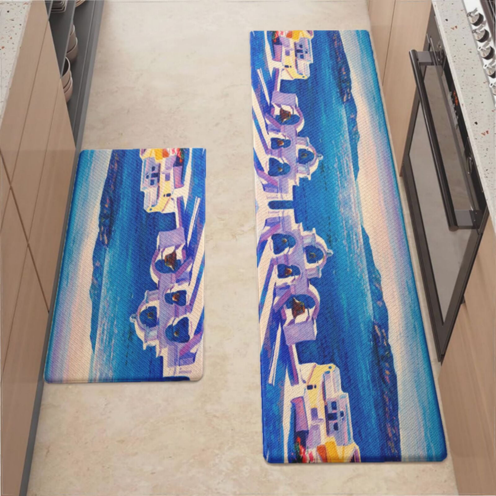 Anti Fatigue Cushioned Kitchen Mats For Floor, Waterproof Non Slip ...