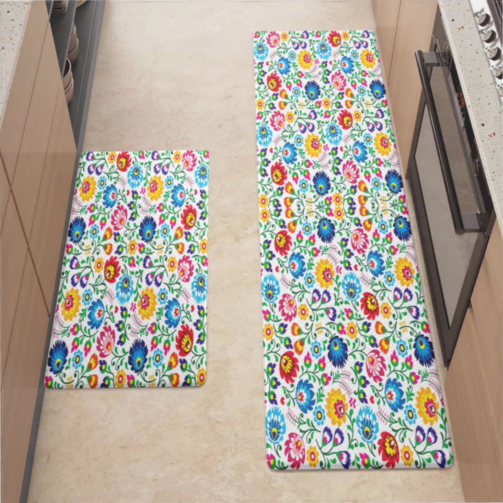 Anti Fatigue Cushioned Kitchen Mats For Floor, Waterproof Non Slip ...