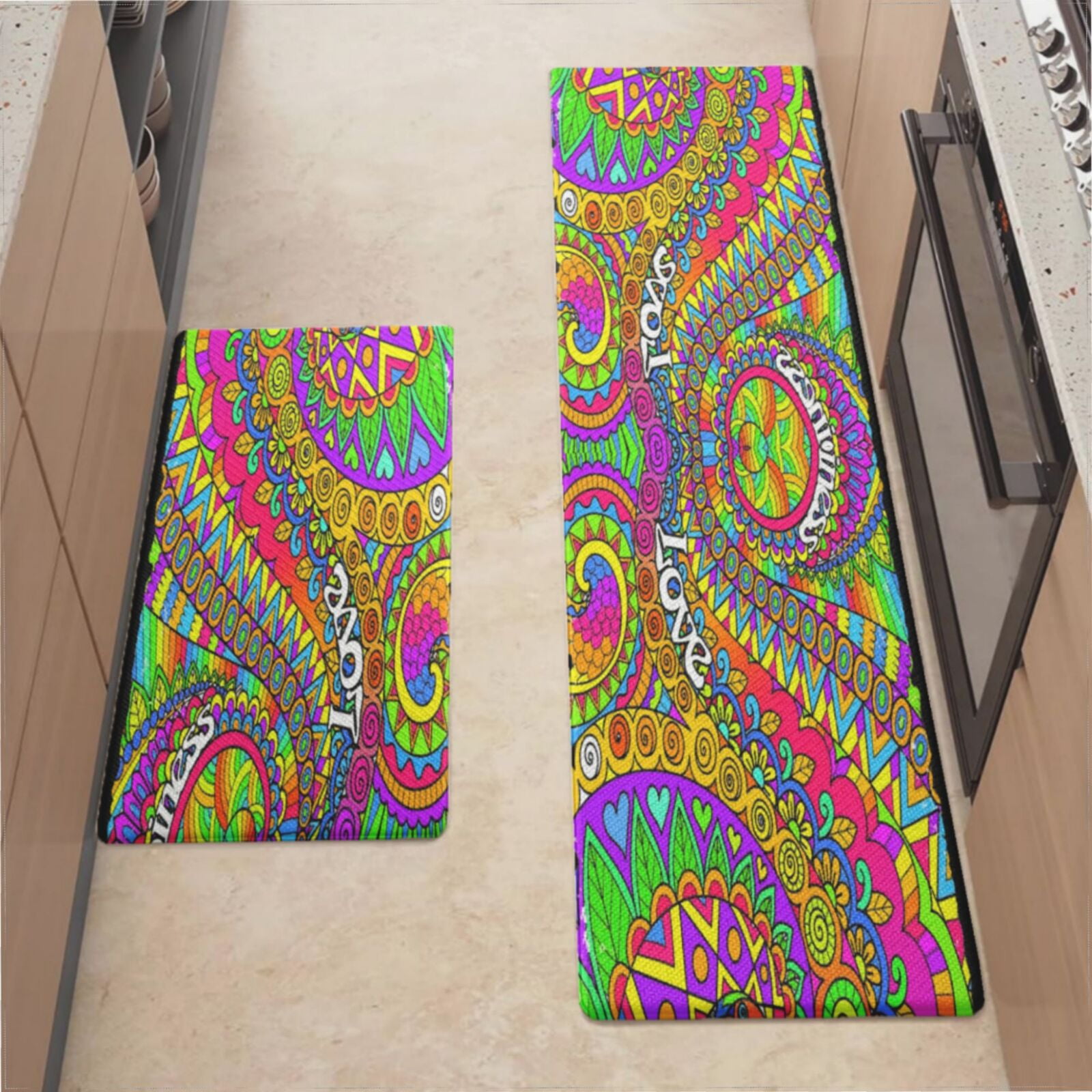 Anti Fatigue Cushioned Kitchen Mats For Floor, Waterproof Non Slip ...