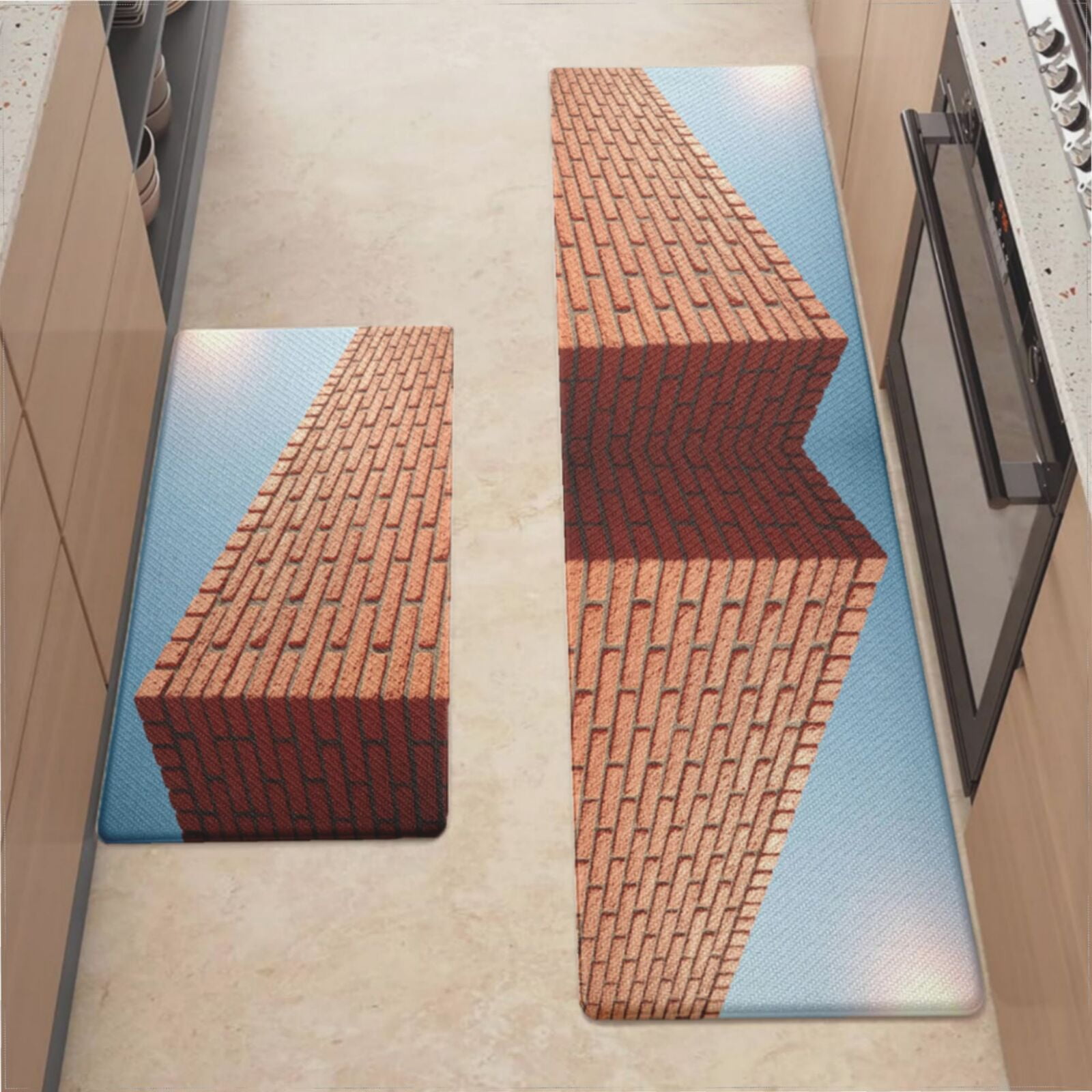 Anti Fatigue Cushioned Kitchen Mats For Floor, Waterproof Non Slip ...