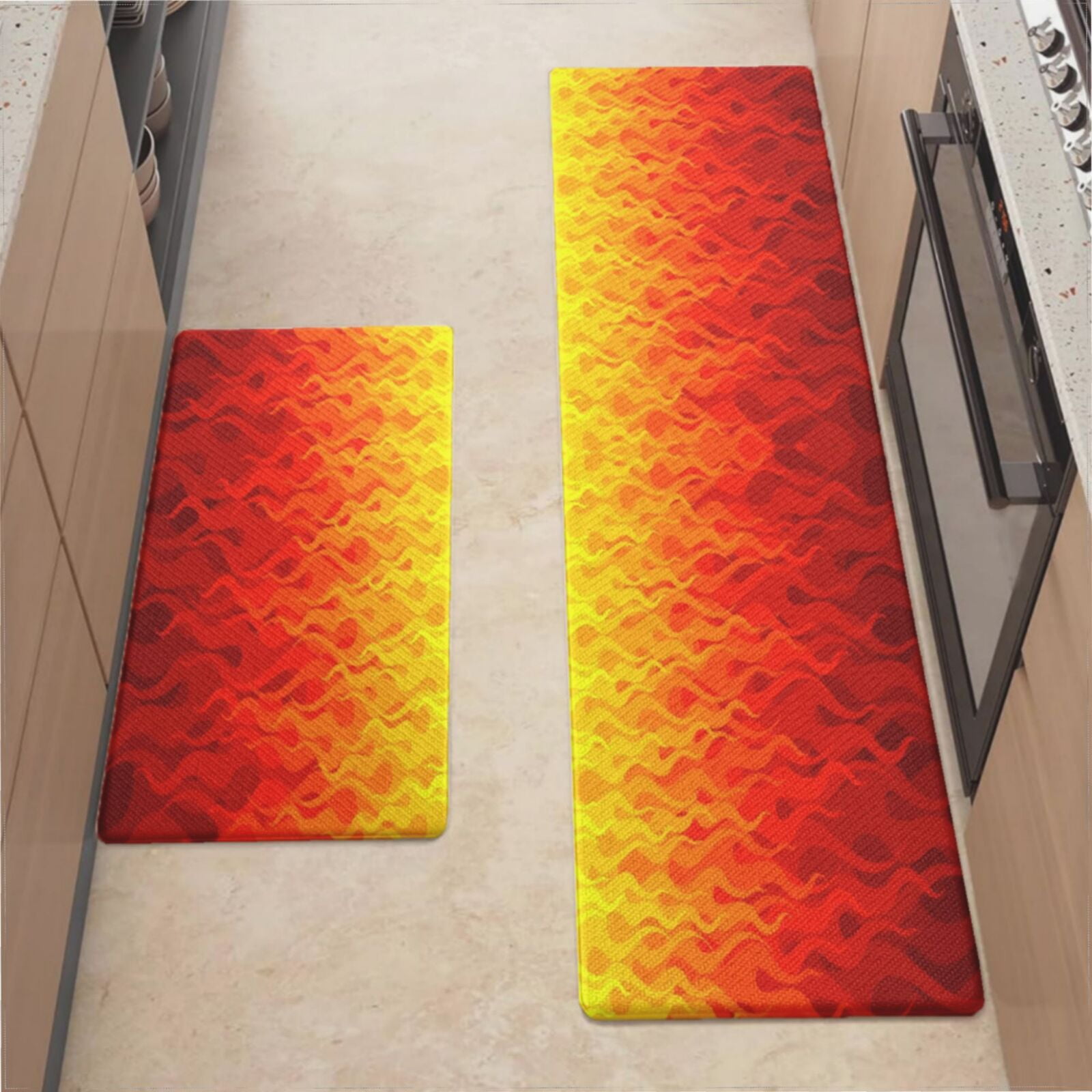Anti Fatigue Cushioned Kitchen Mats For Floor, Waterproof Non Slip ...