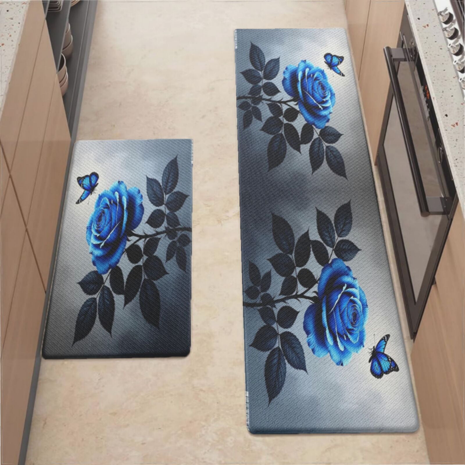 Anti Fatigue Cushioned Kitchen Mats For Floor, Waterproof Non Slip ...