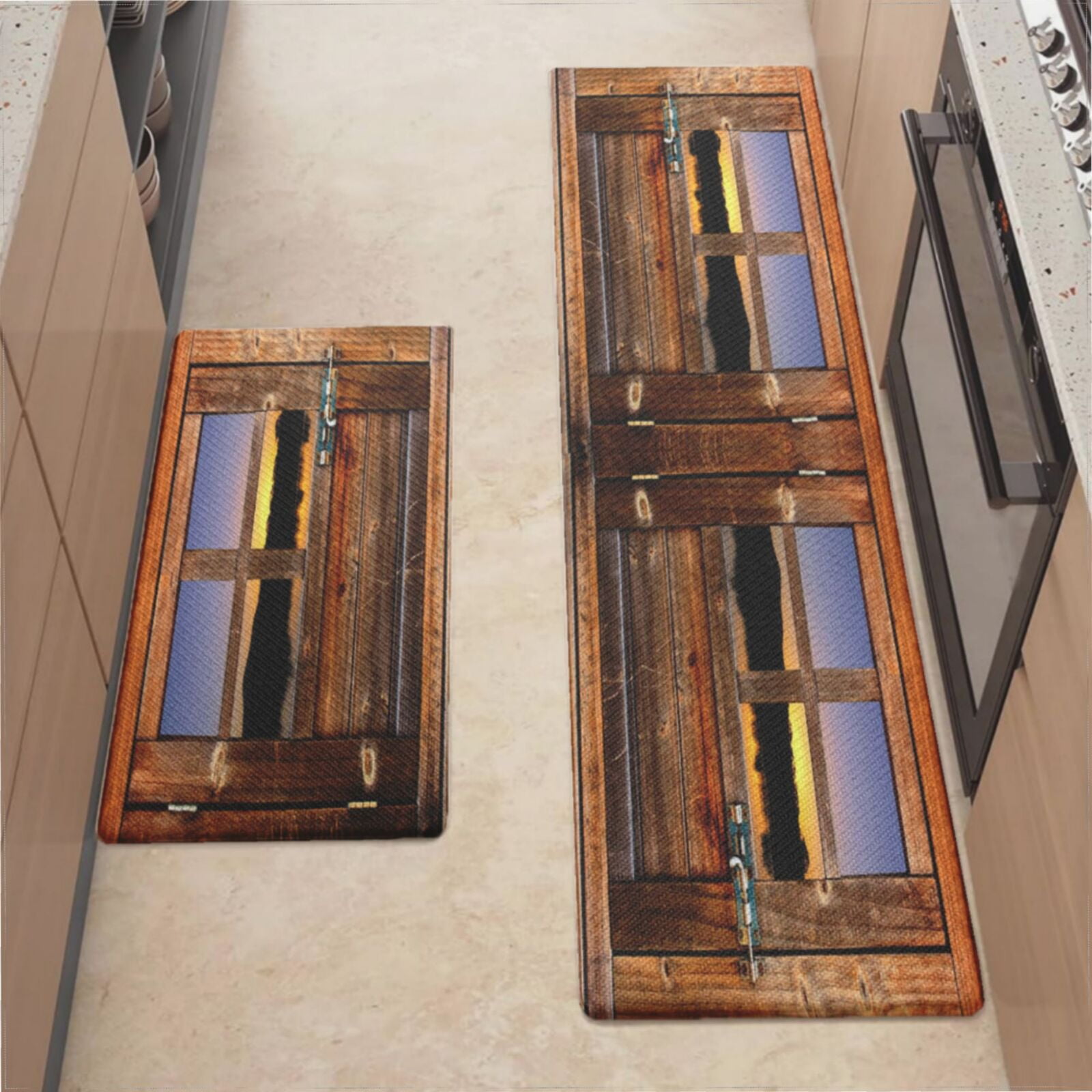 Anti Fatigue Cushioned Kitchen Mats For Floor, Waterproof Non Slip ...