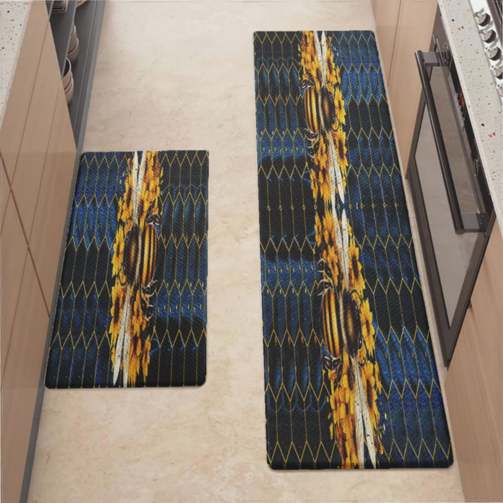 Anti Fatigue Cushioned Kitchen Mats For Floor, Waterproof Non Slip ...