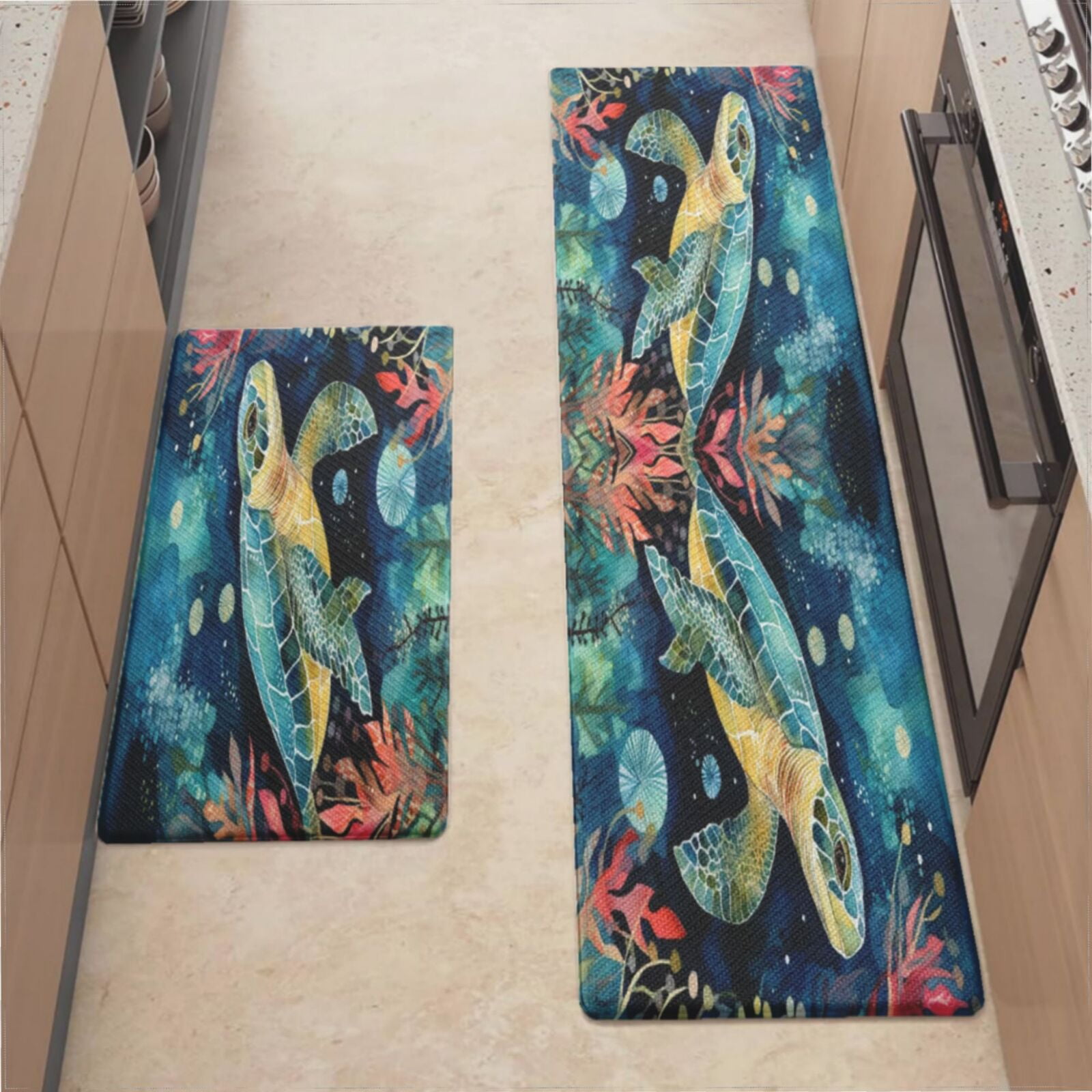 Anti Fatigue Cushioned Kitchen Mats For Floor, Waterproof Non Slip ...