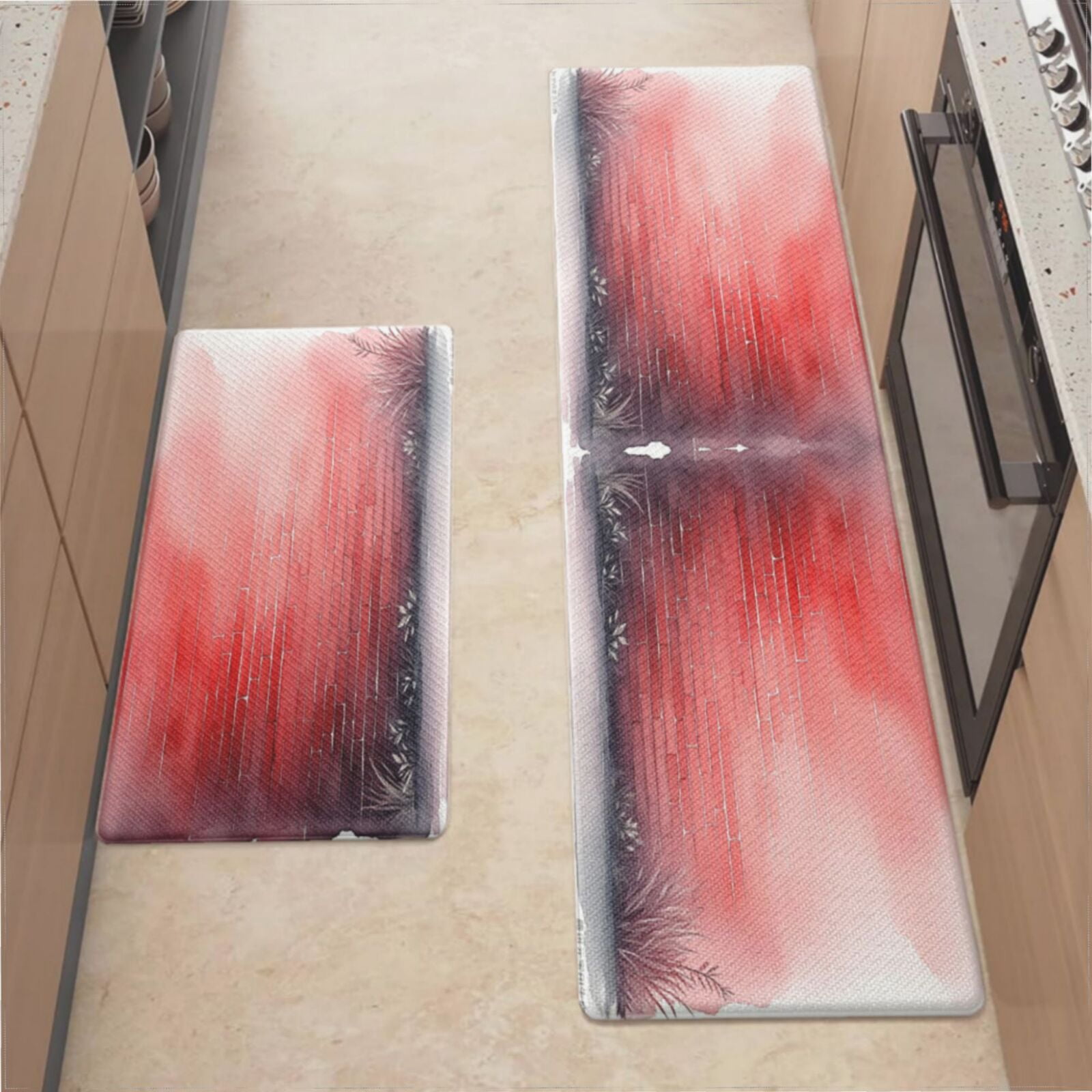 Anti Fatigue Cushioned Kitchen Mats For Floor, Waterproof Non Slip ...