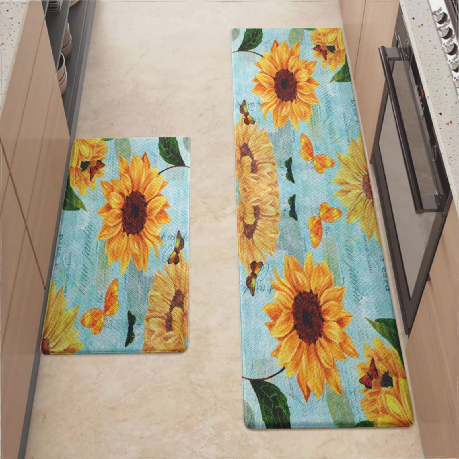 Anti Fatigue Cushioned Kitchen Mats For Floor, Waterproof Non Slip ...