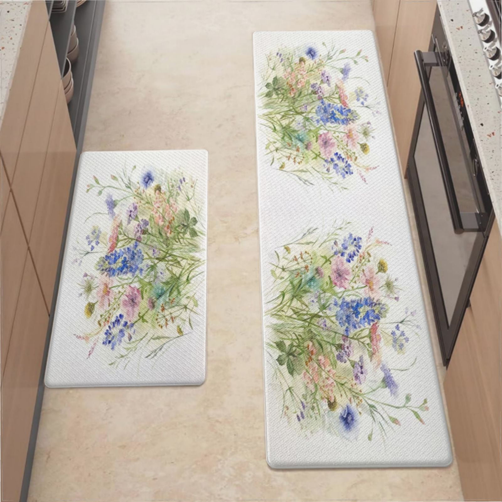 Anti Fatigue Cushioned Kitchen Mats For Floor, Waterproof Non Slip ...