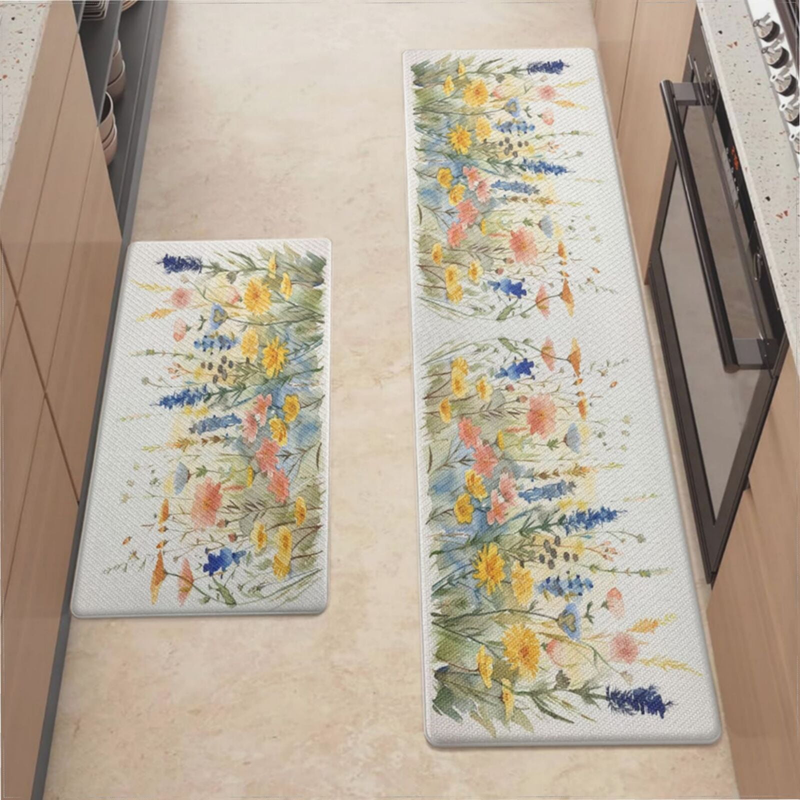 Anti Fatigue Cushioned Kitchen Mats For Floor, Waterproof Non Slip ...