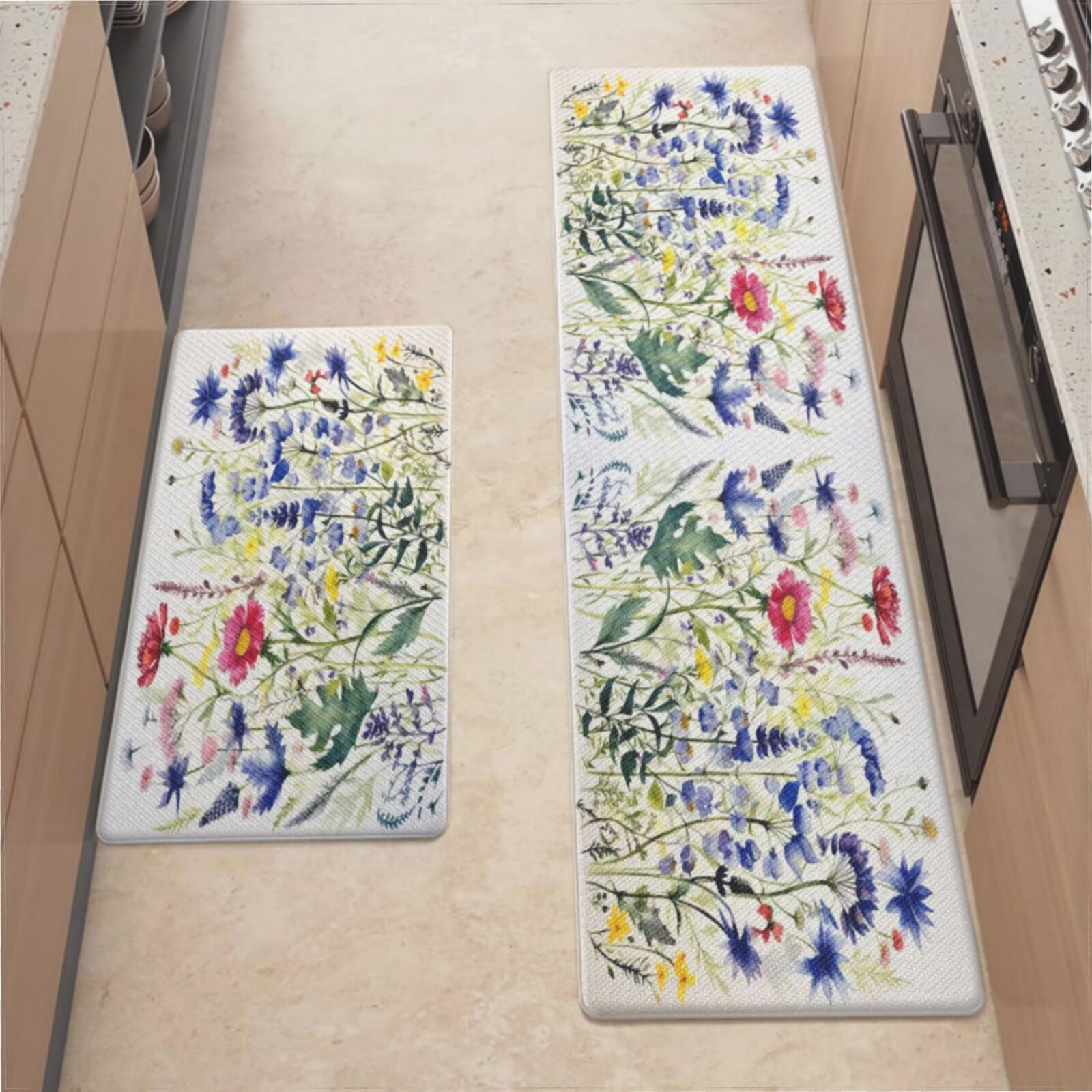Anti Fatigue Cushioned Kitchen Mats For Floor, Waterproof Non Slip ...