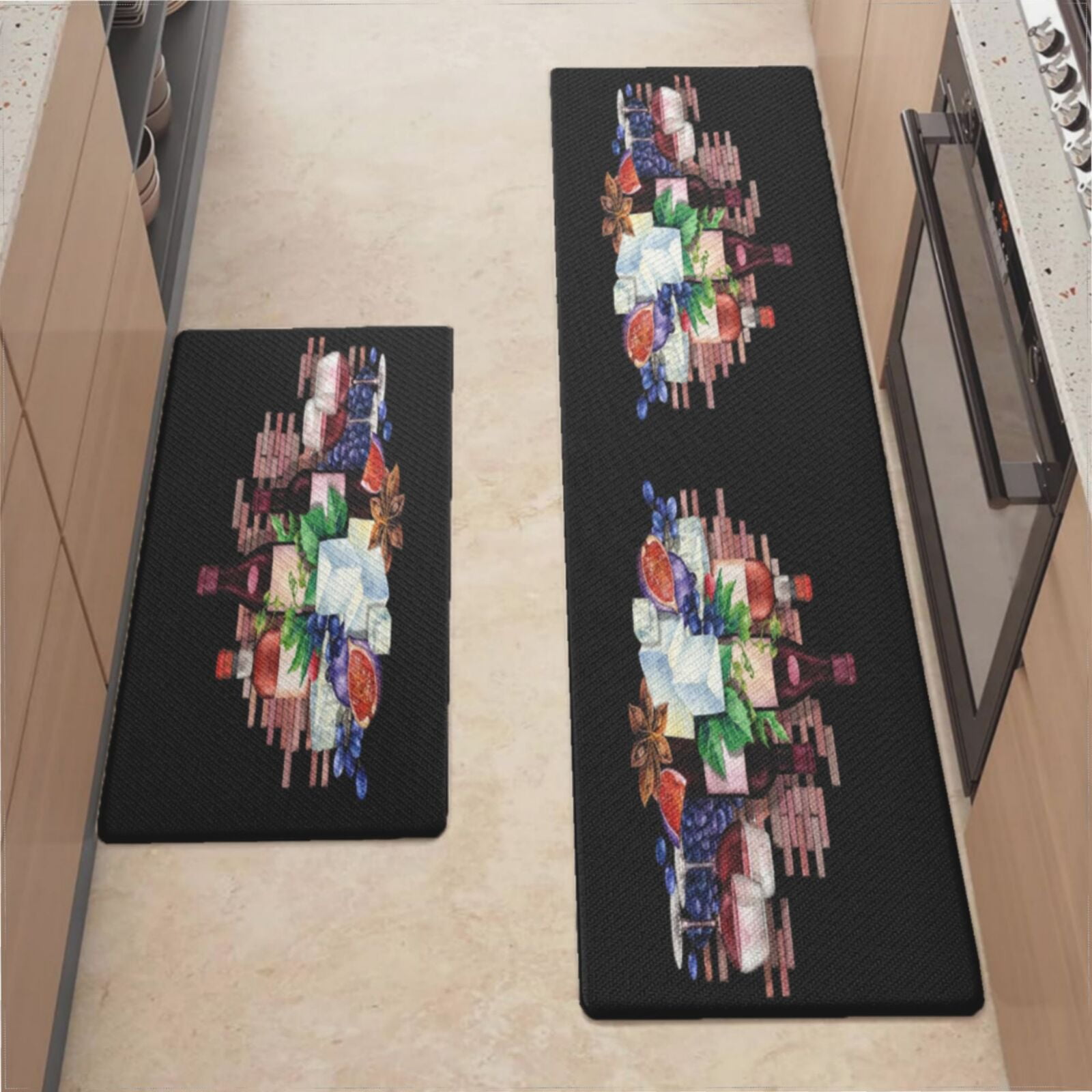 Anti Fatigue Cushioned Kitchen Mats For Floor, Waterproof Non Slip ...
