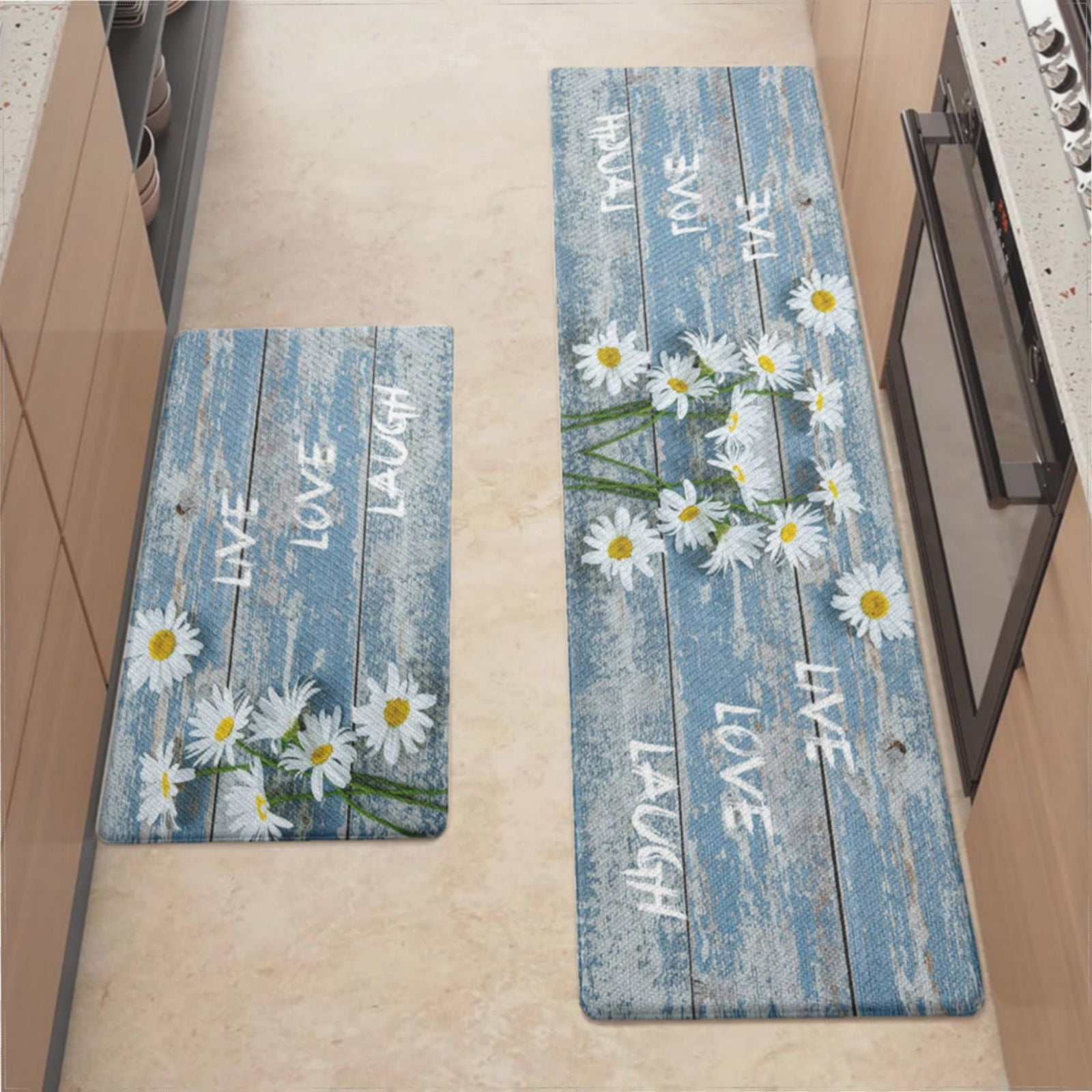 Anti Fatigue Cushioned Kitchen Mats For Floor, Waterproof Non Slip ...