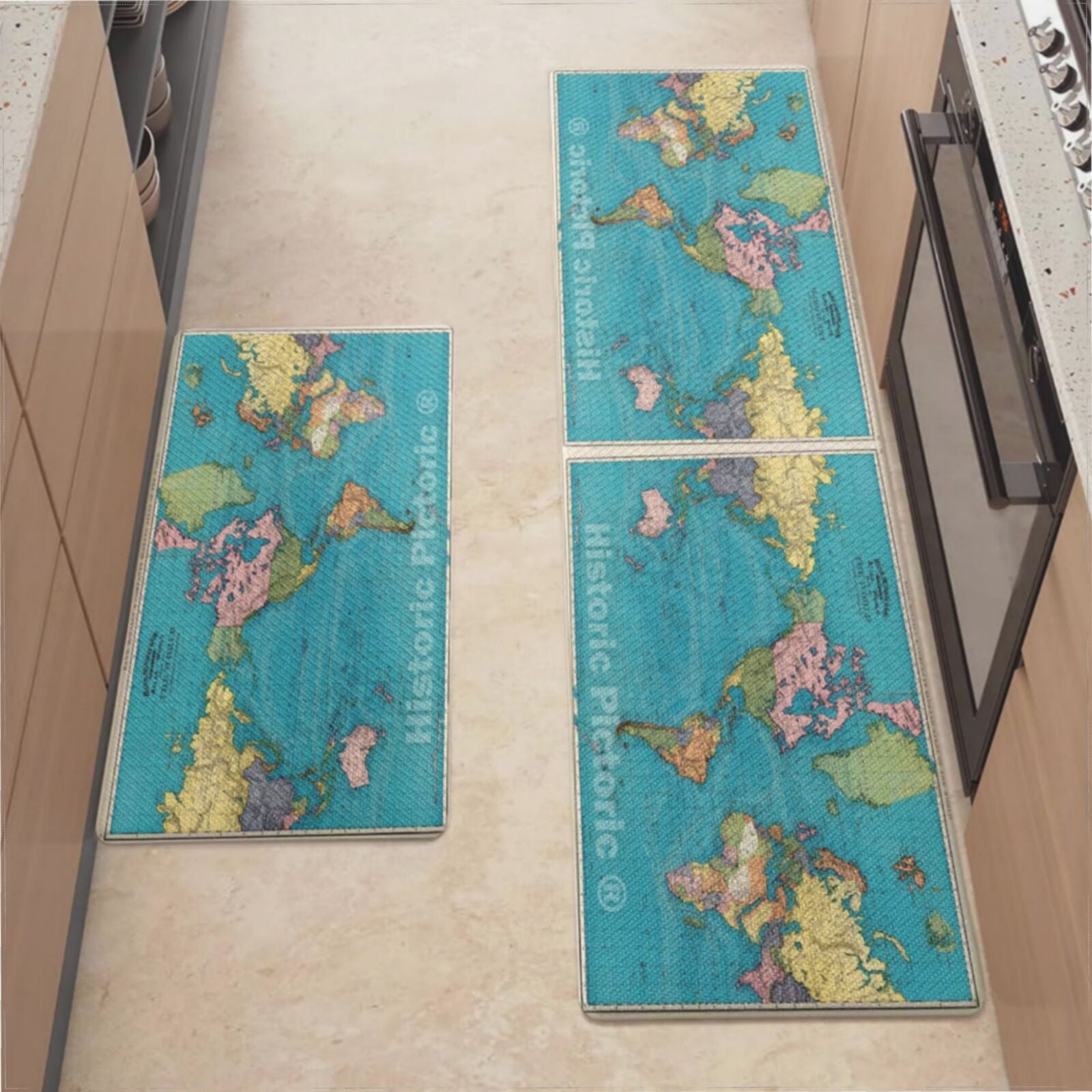 Anti Fatigue Cushioned Kitchen Mats For Floor, Waterproof Non Slip ...