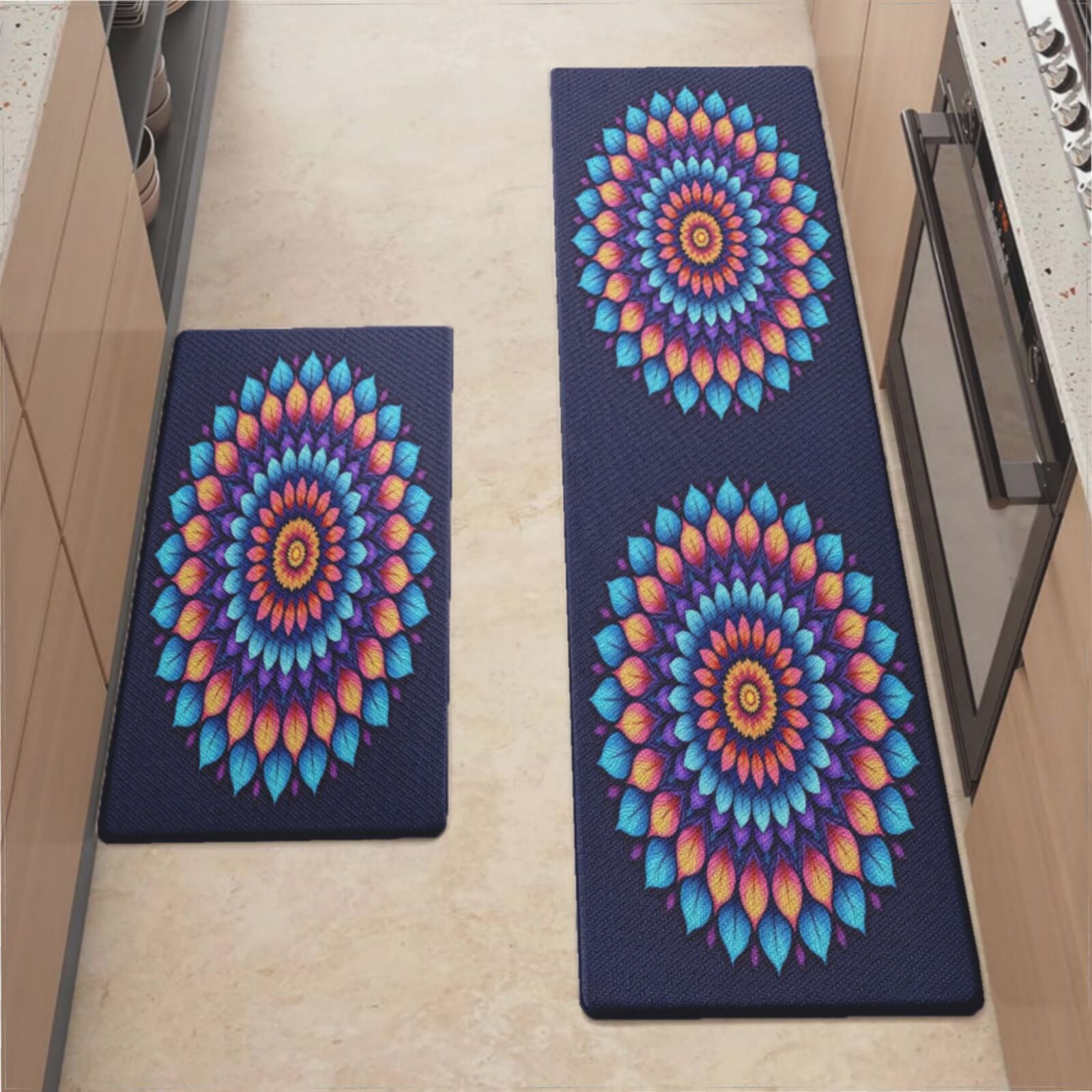 Anti Fatigue Cushioned Kitchen Mats For Floor, Waterproof Non Slip ...