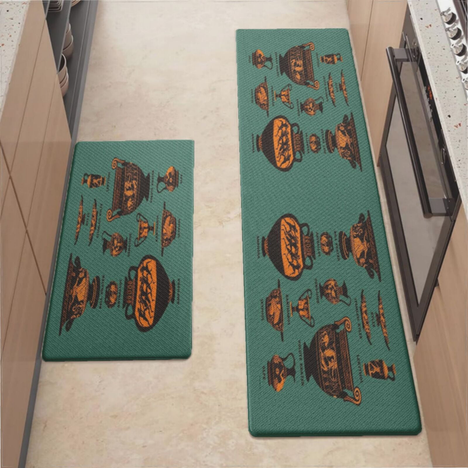 Anti Fatigue Cushioned Kitchen Mats For Floor, Waterproof Non Slip ...
