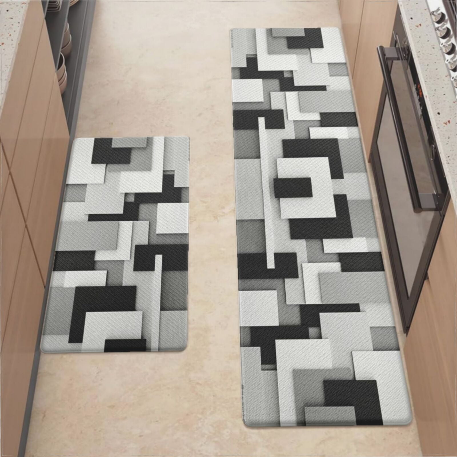 Anti Fatigue Cushioned Kitchen Mats For Floor, Waterproof Non Slip ...