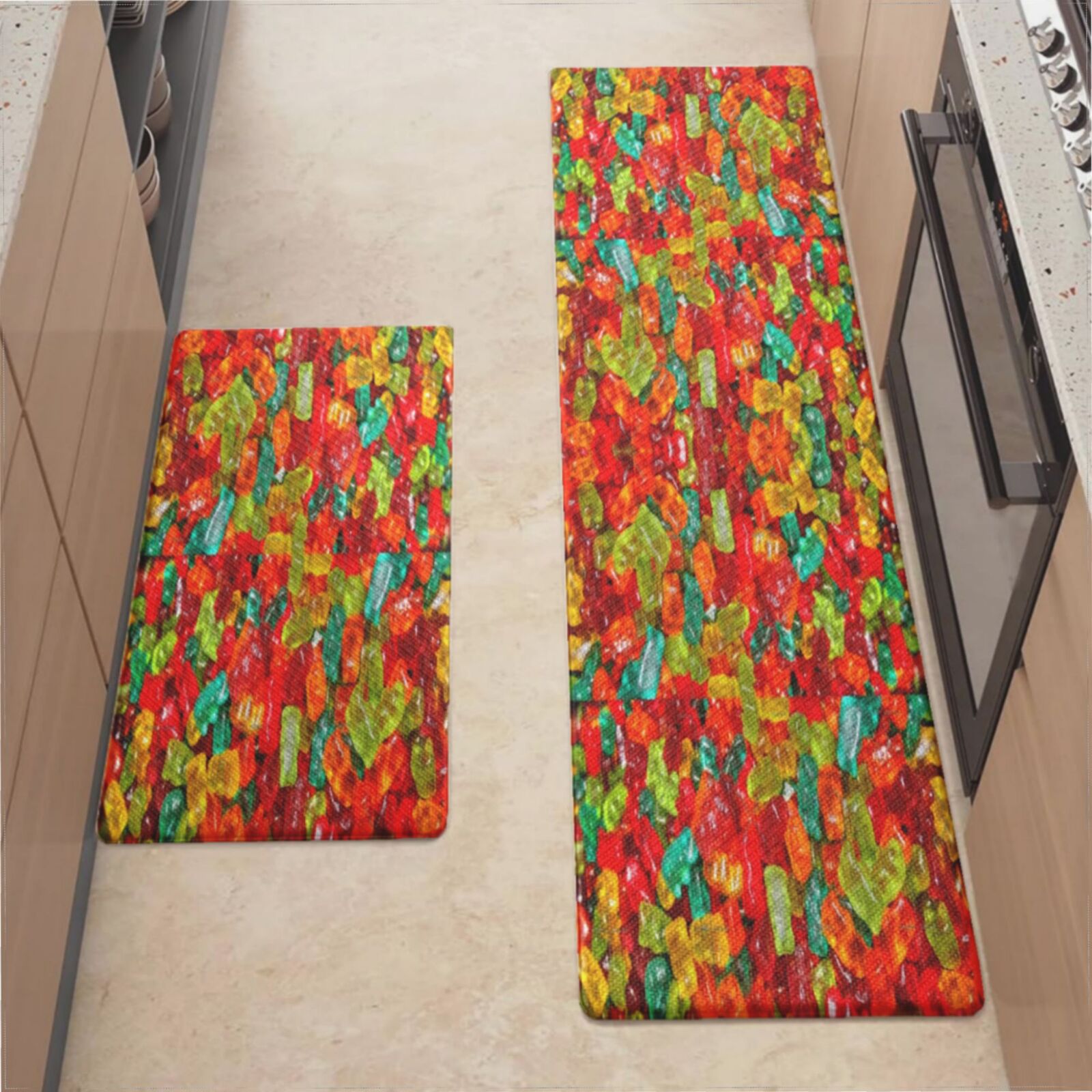 Anti Fatigue Cushioned Kitchen Mats For Floor, Waterproof Non Slip ...