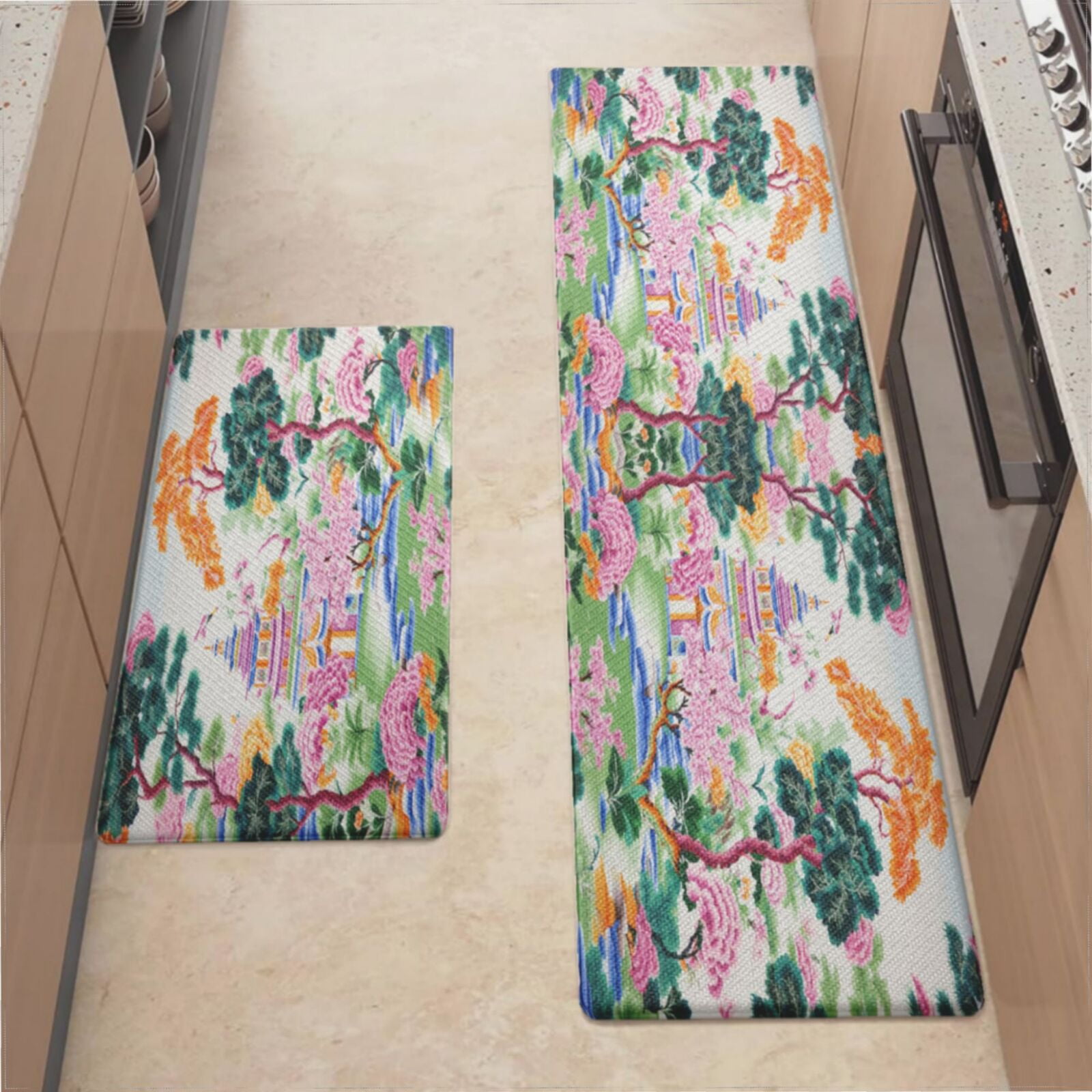 Anti Fatigue Cushioned Kitchen Mats For Floor, Waterproof Non Slip ...