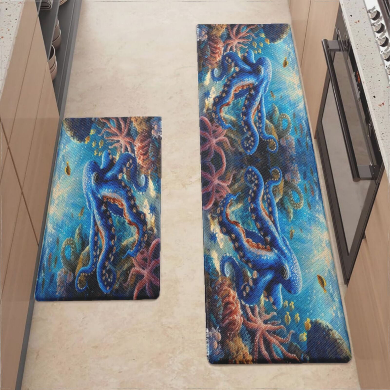 Anti Fatigue Cushioned Kitchen Mats For Floor, Waterproof Non Slip ...