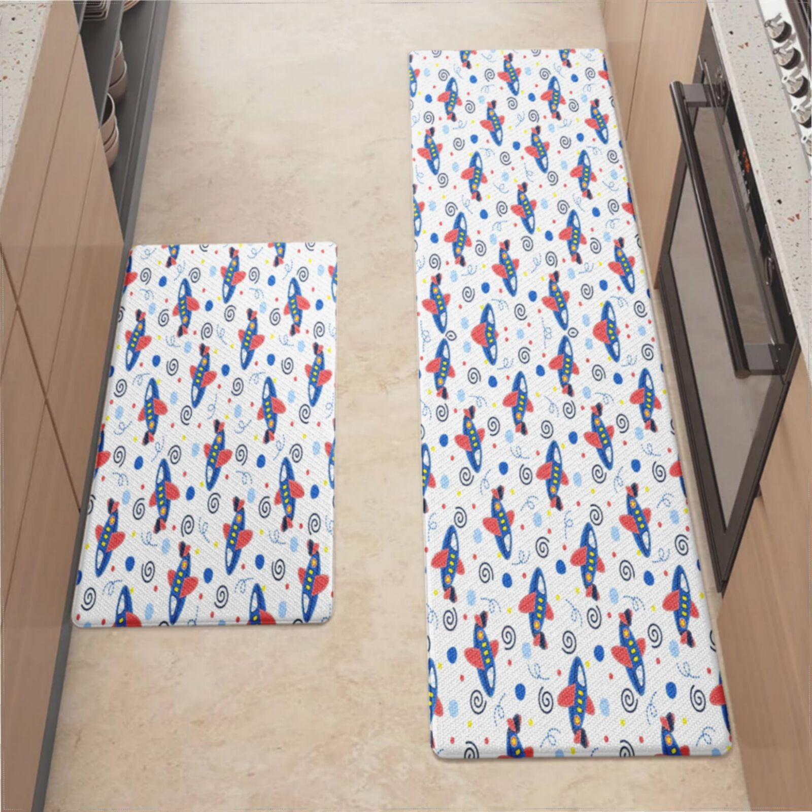 Anti Fatigue Cushioned Kitchen Mats For Floor, Waterproof Non Slip ...