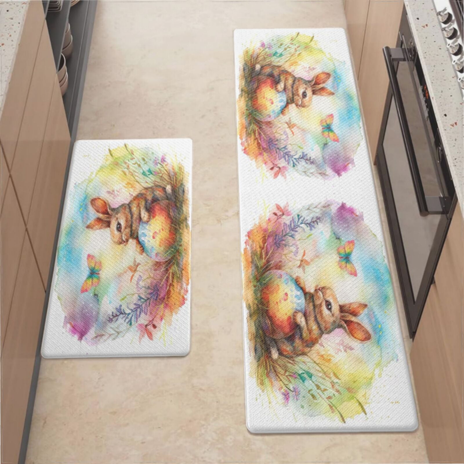 Anti Fatigue Cushioned Kitchen Mats For Floor, Waterproof Non Slip ...
