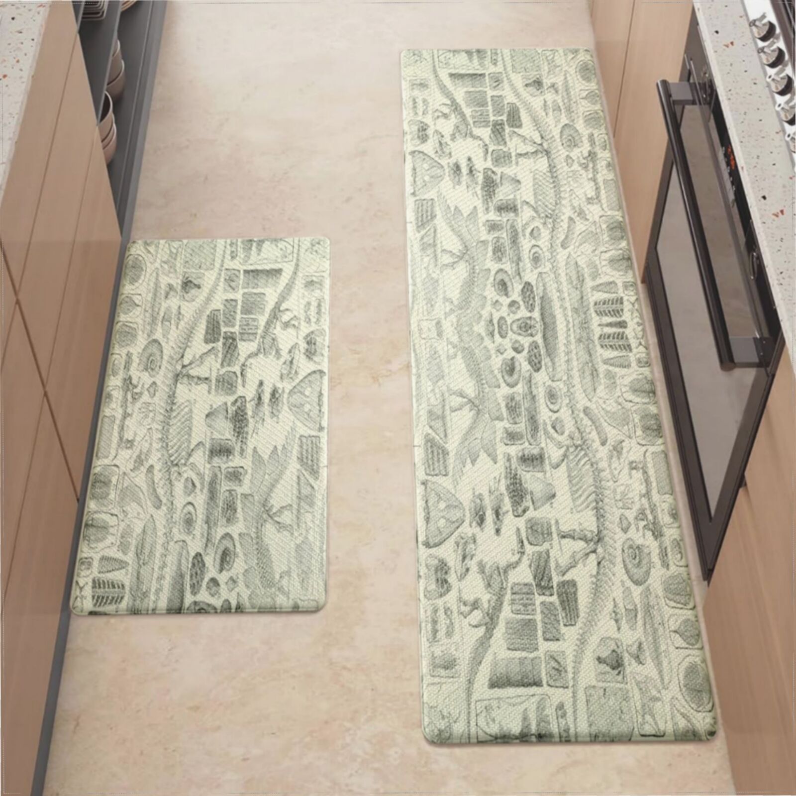 Anti Fatigue Cushioned Kitchen Mats For Floor, Waterproof Non Slip ...