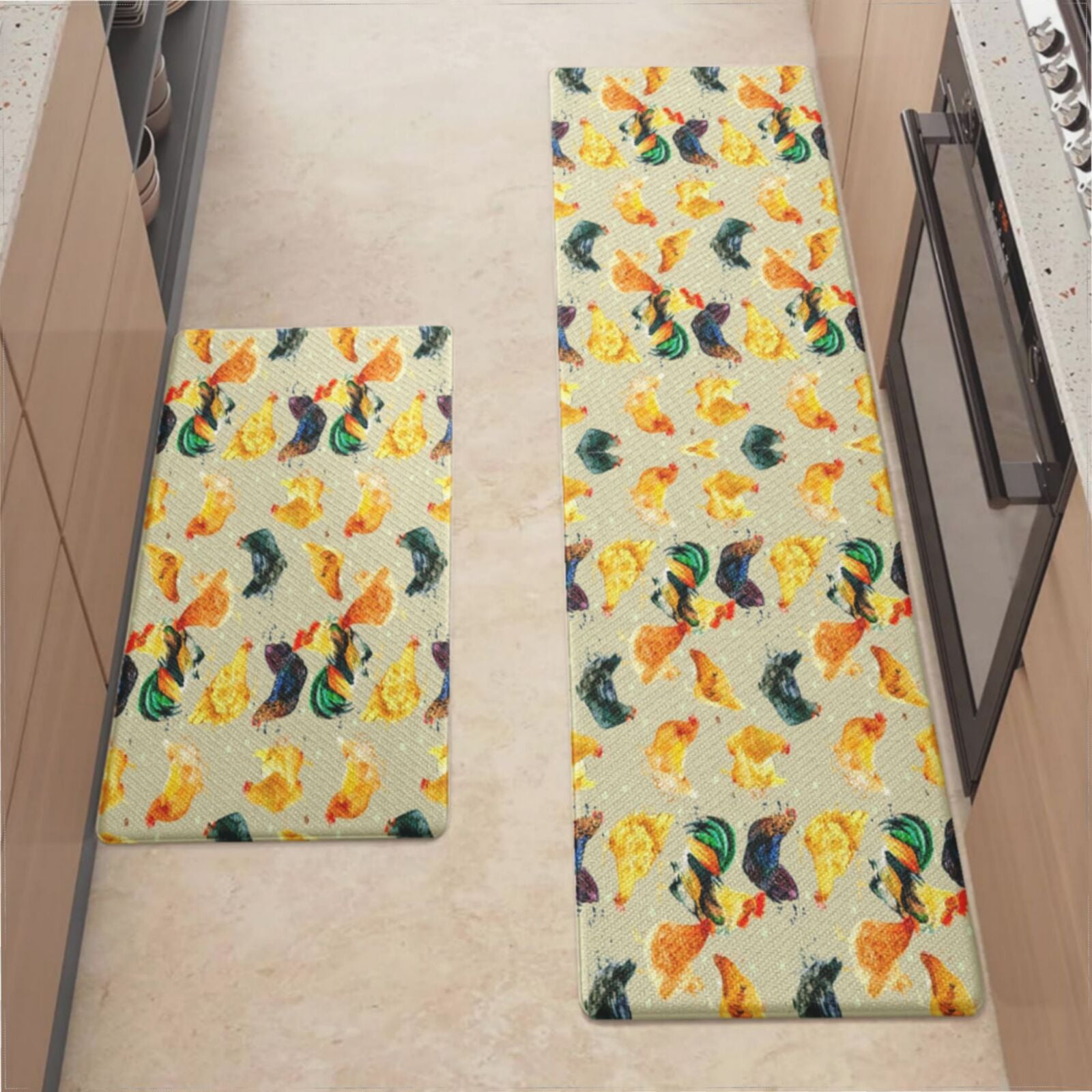 Anti Fatigue Cushioned Kitchen Mats For Floor, Waterproof Non Slip ...