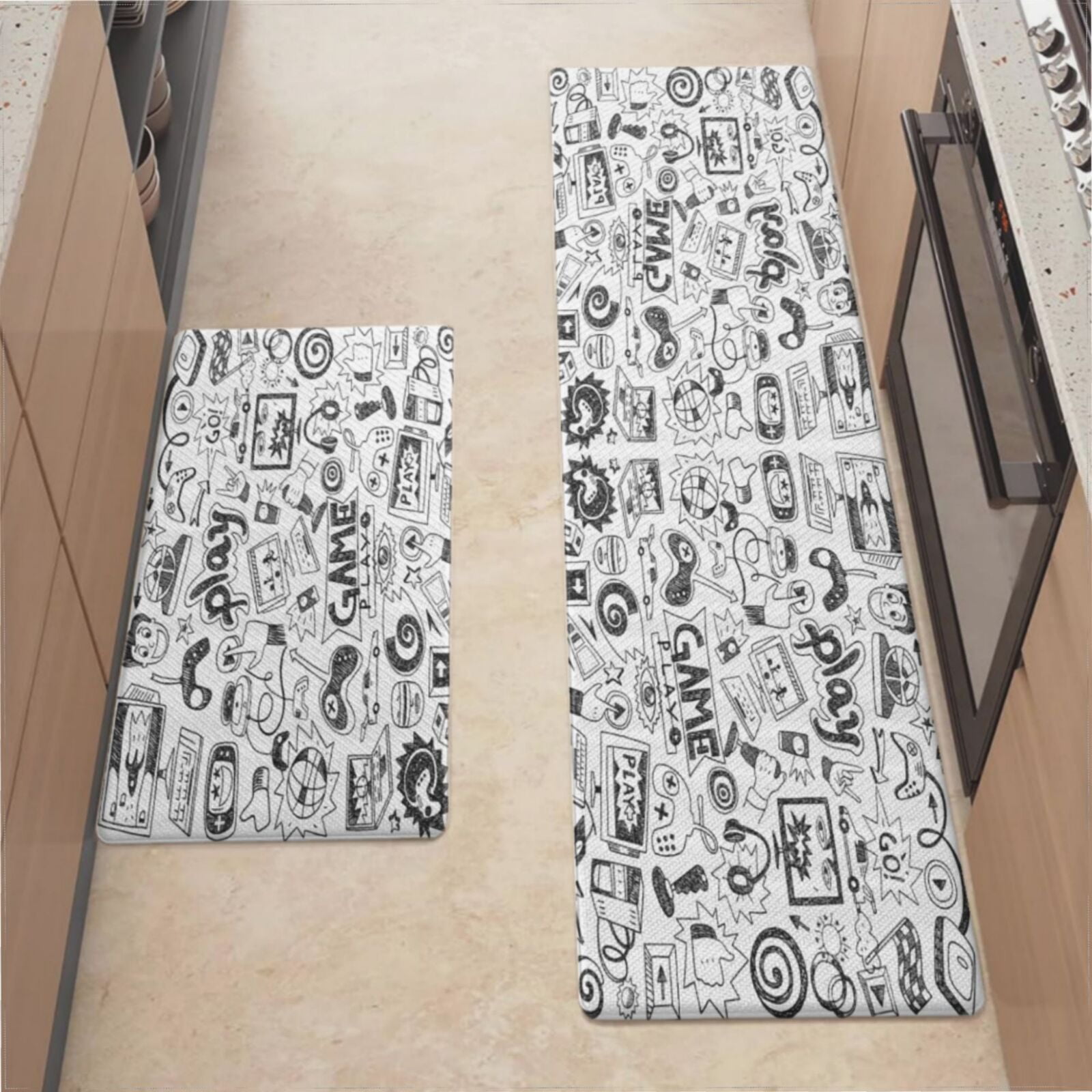 Anti Fatigue Cushioned Kitchen Mats For Floor, Waterproof Non Slip ...