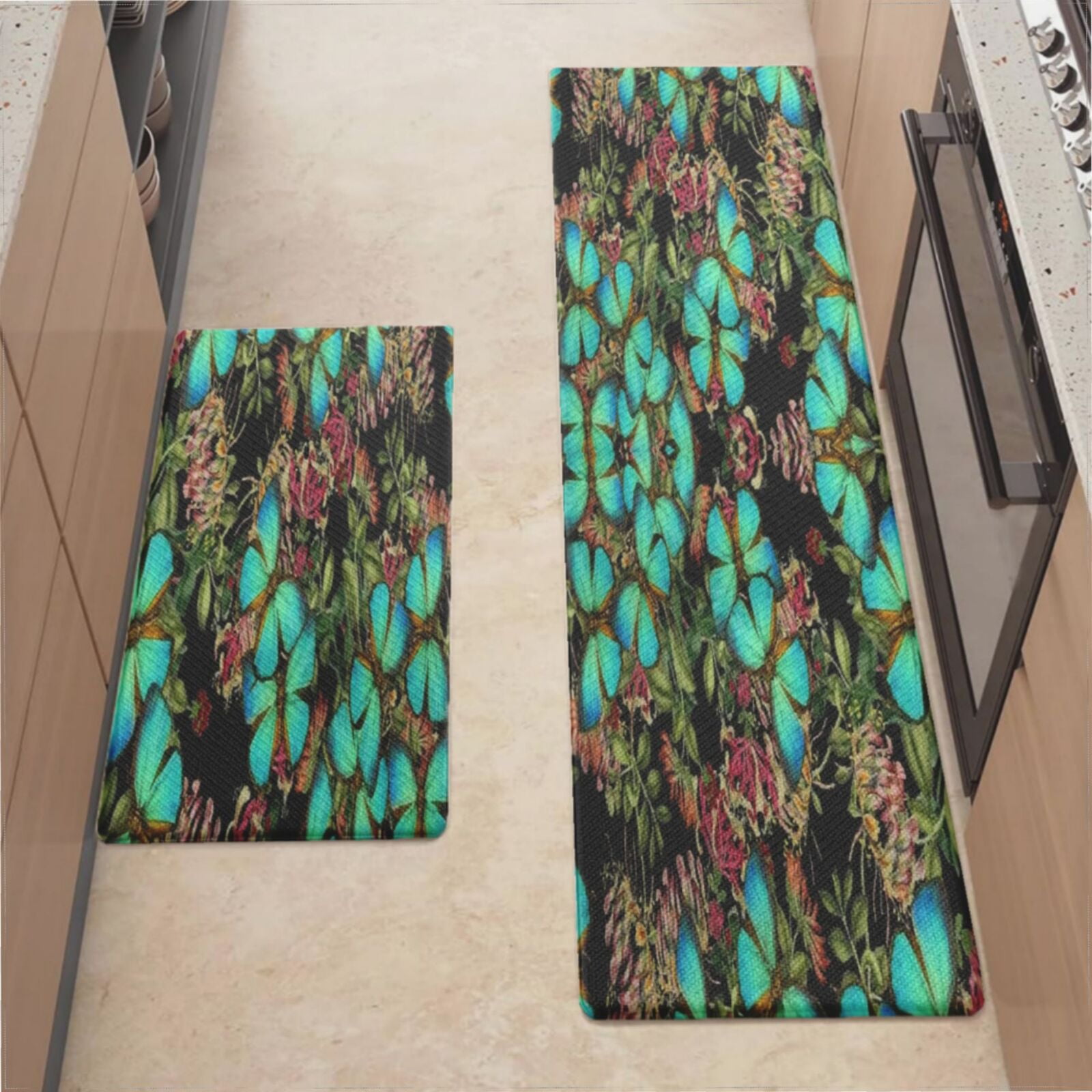 Anti Fatigue Cushioned Kitchen Mats For Floor, Waterproof Non Slip ...